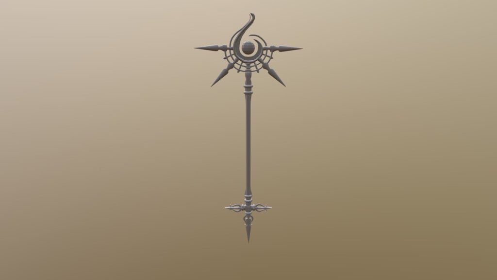 White Knight Chronicles - Staff (No textures) - 3D model by Luc Sweers ...