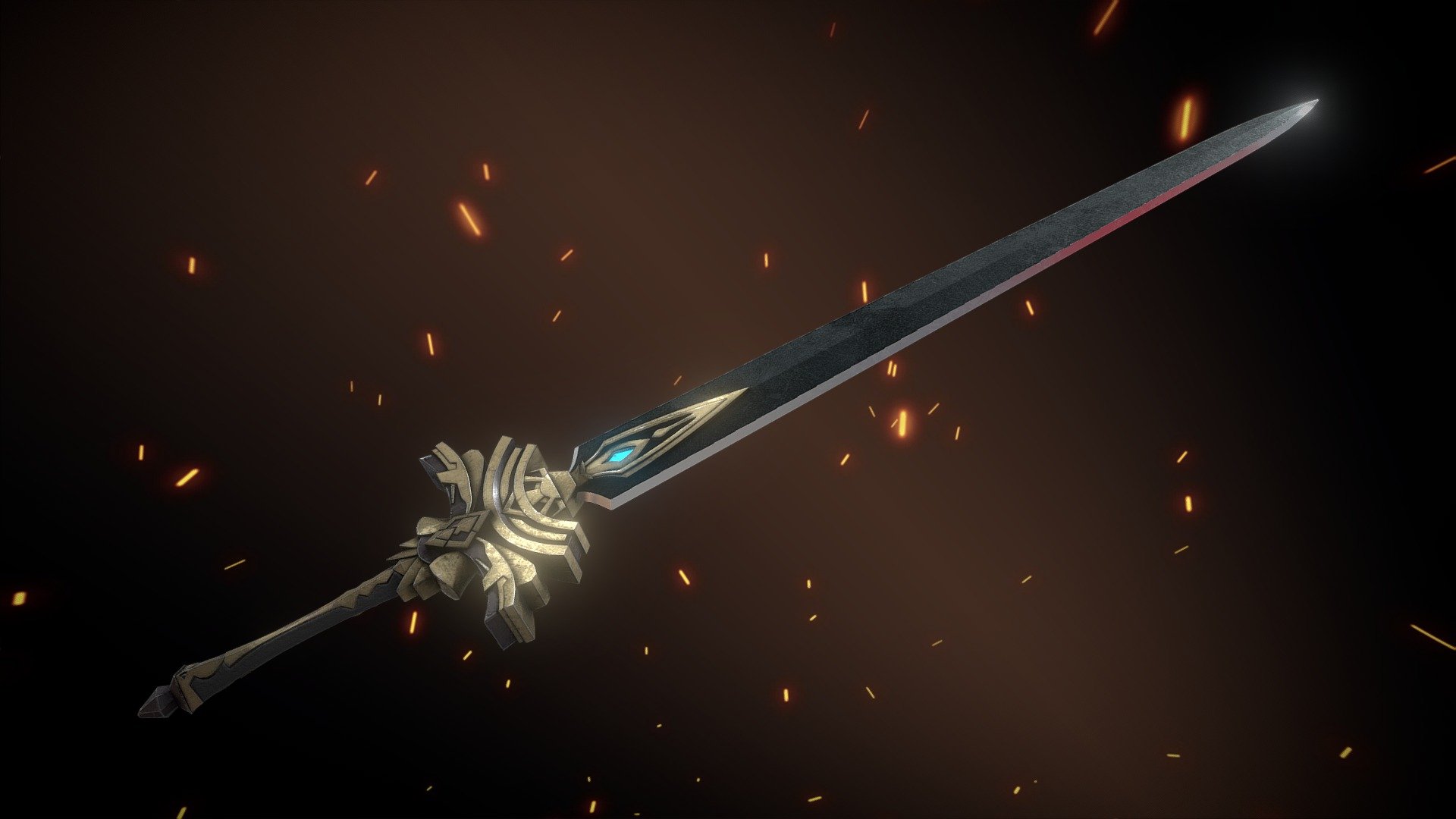 Hardbinger Of Dawn Sword Free - Download Free 3D model by Art_workshop ...