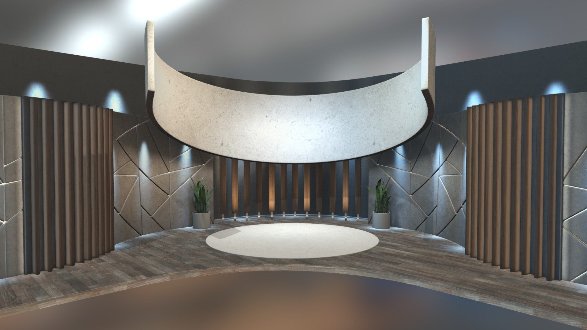 Set Virtual para Televisión - 3D model by AlexiaB (@alexiab3d) [d848102 ...
