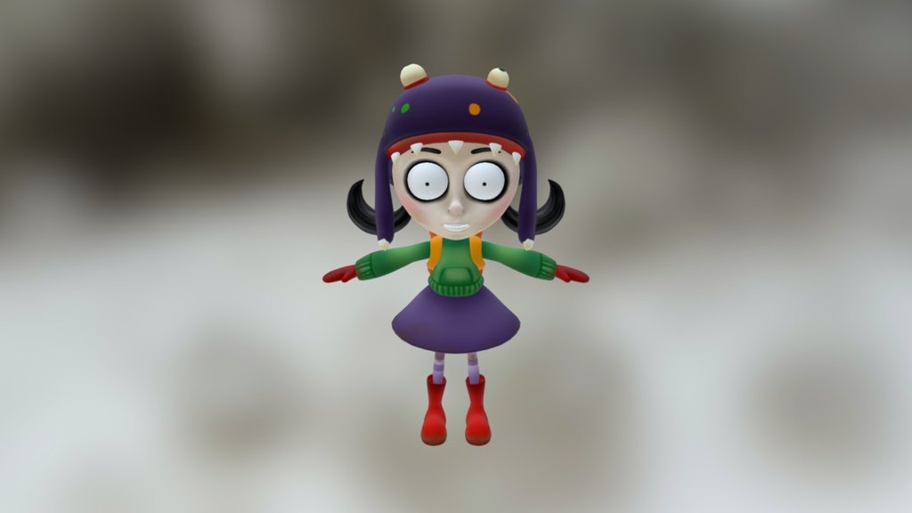 Mary the Monster Hunter - 3D model by brookewillis [d848d2b] - Sketchfab