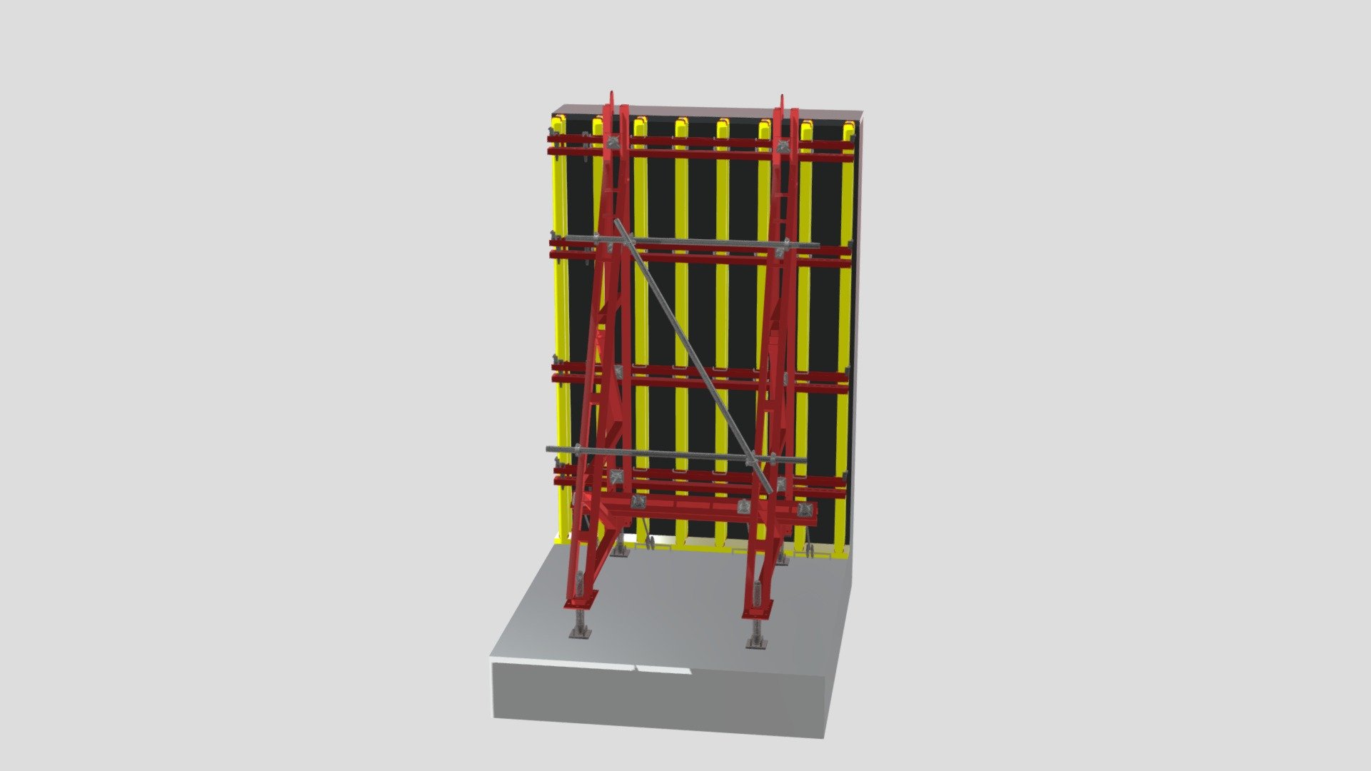 Portisingle Tek Taraflı Kalıp Sistemi - 3D model by Portisan Formwork & Scaffolding Corp ...