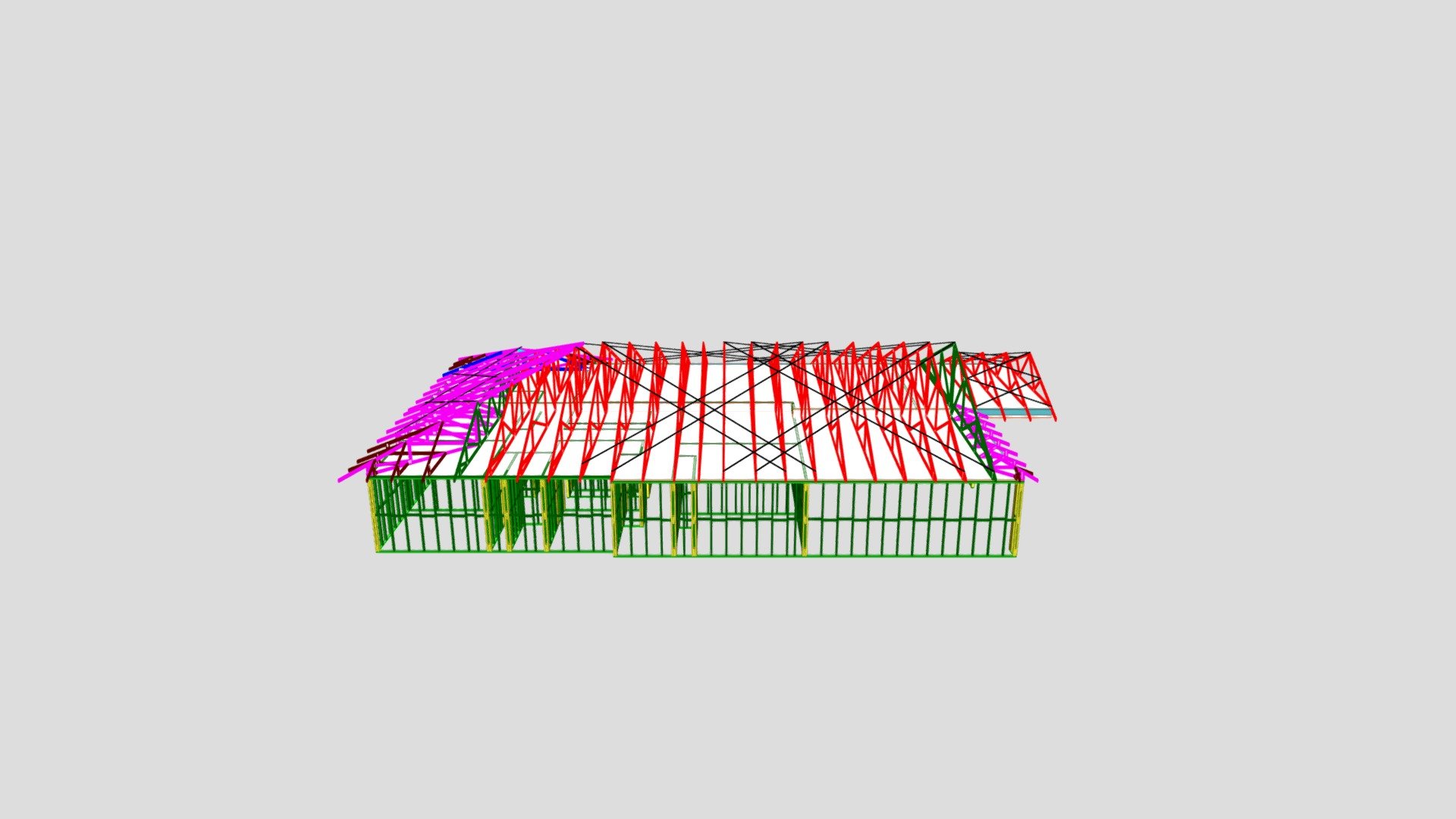 T3014 Truss Layout 3D Export - 3D model by JohnCTanner [d84a19d] - Sketchfab