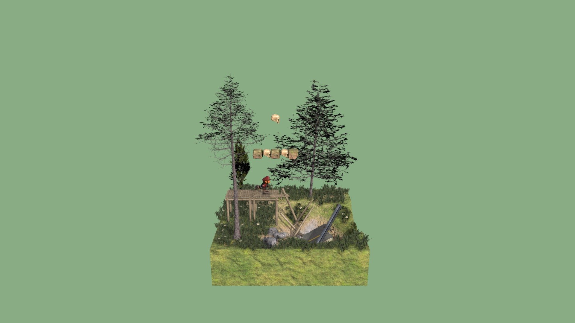 Game Scene - 3D model by antoineallardchoquette [d84aba1] - Sketchfab
