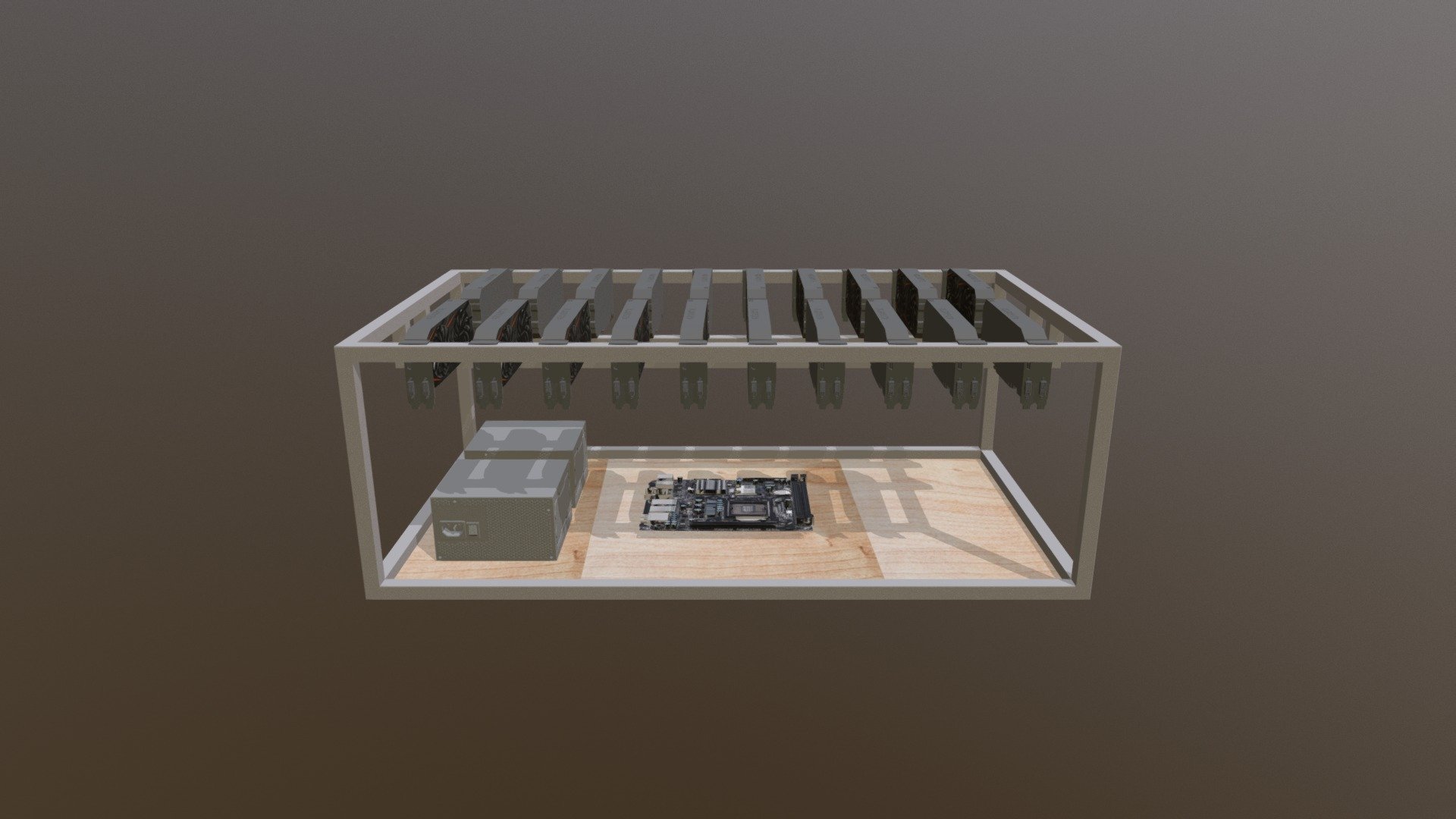Mining Rig ver.1 - 3D model by Kate (@darkain) [d84c856] - Sketchfab