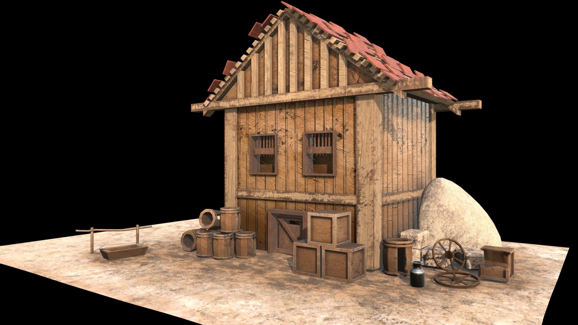 Model HUT - 3D model by Sarbjeet Singh (@Sarbjeetsingh) [d8551aa ...