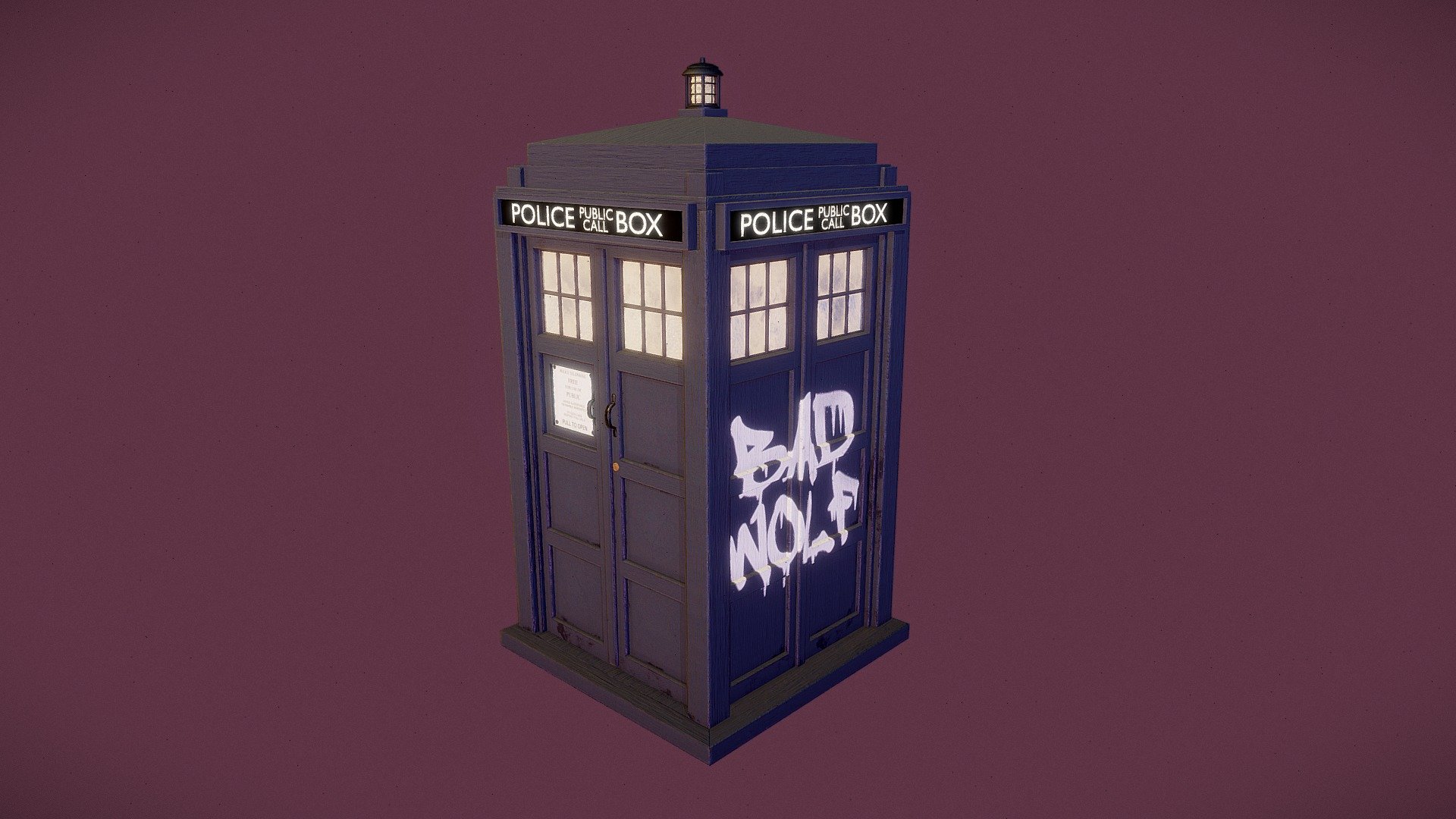 The TARDIS - Buy Royalty Free 3D model by diabeticspoon92 ...