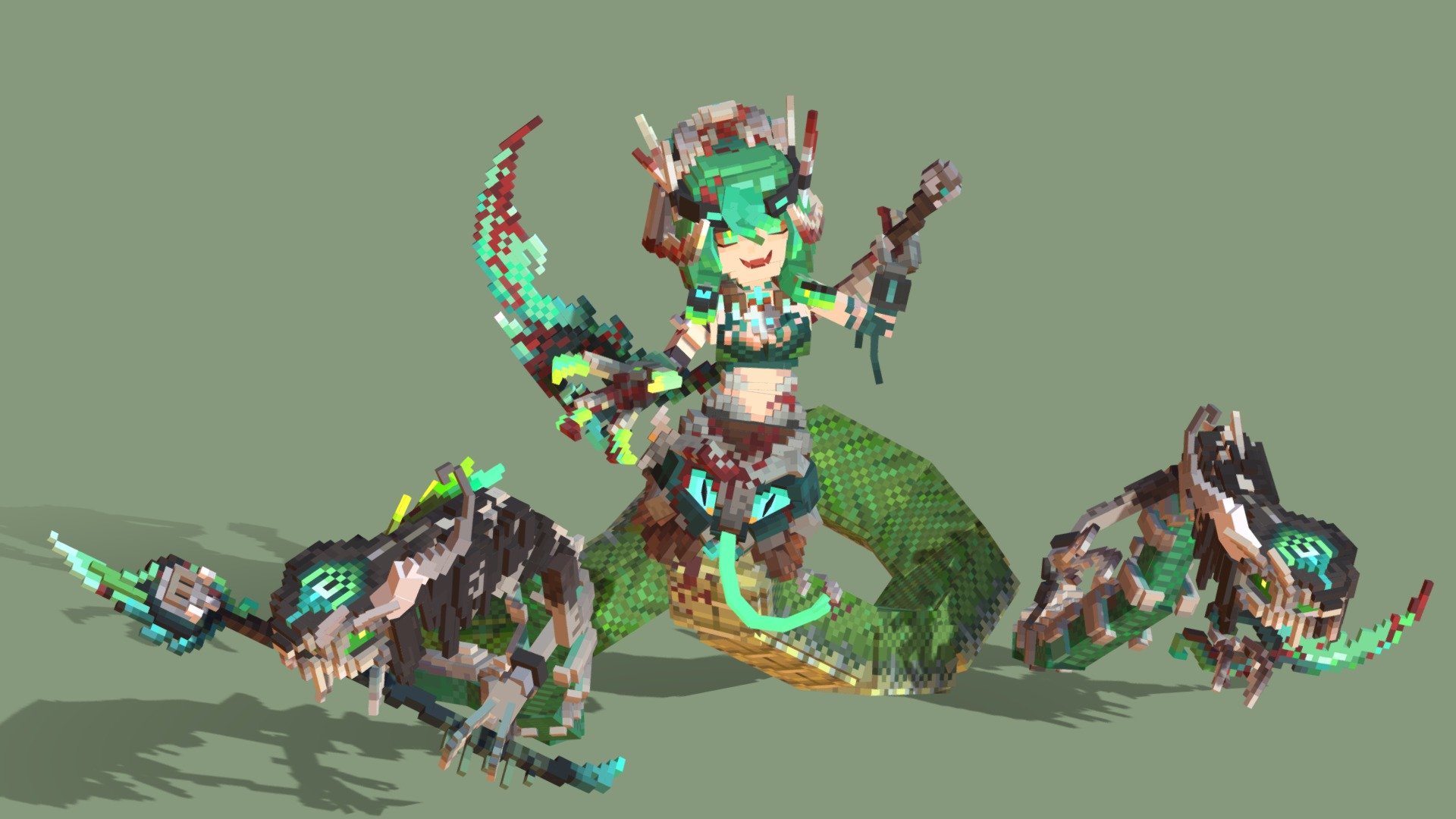 Bone Snake Reaper - 3D model by bwduse [d858966] - Sketchfab