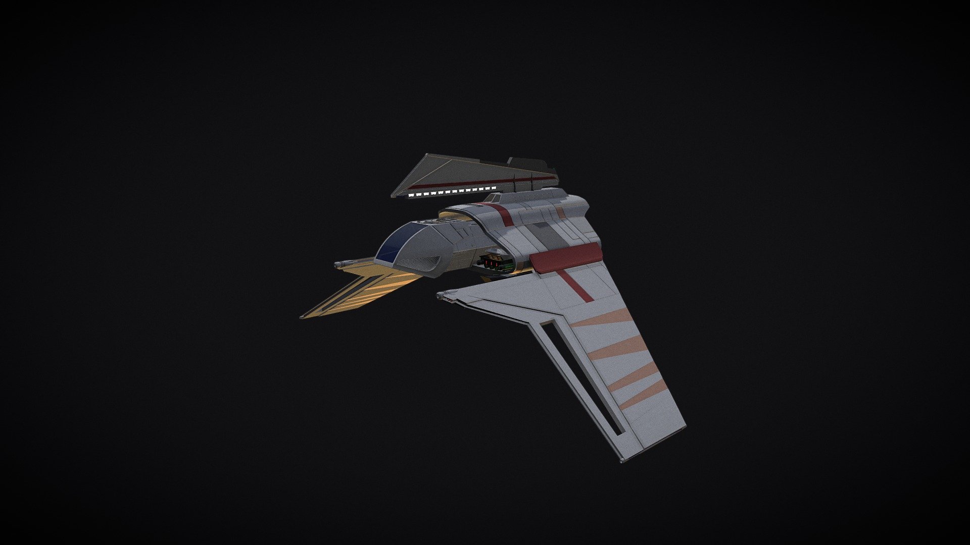 Imperial Shuttle - Theta - 3D model by inthernal9 [d85cb6d] - Sketchfab