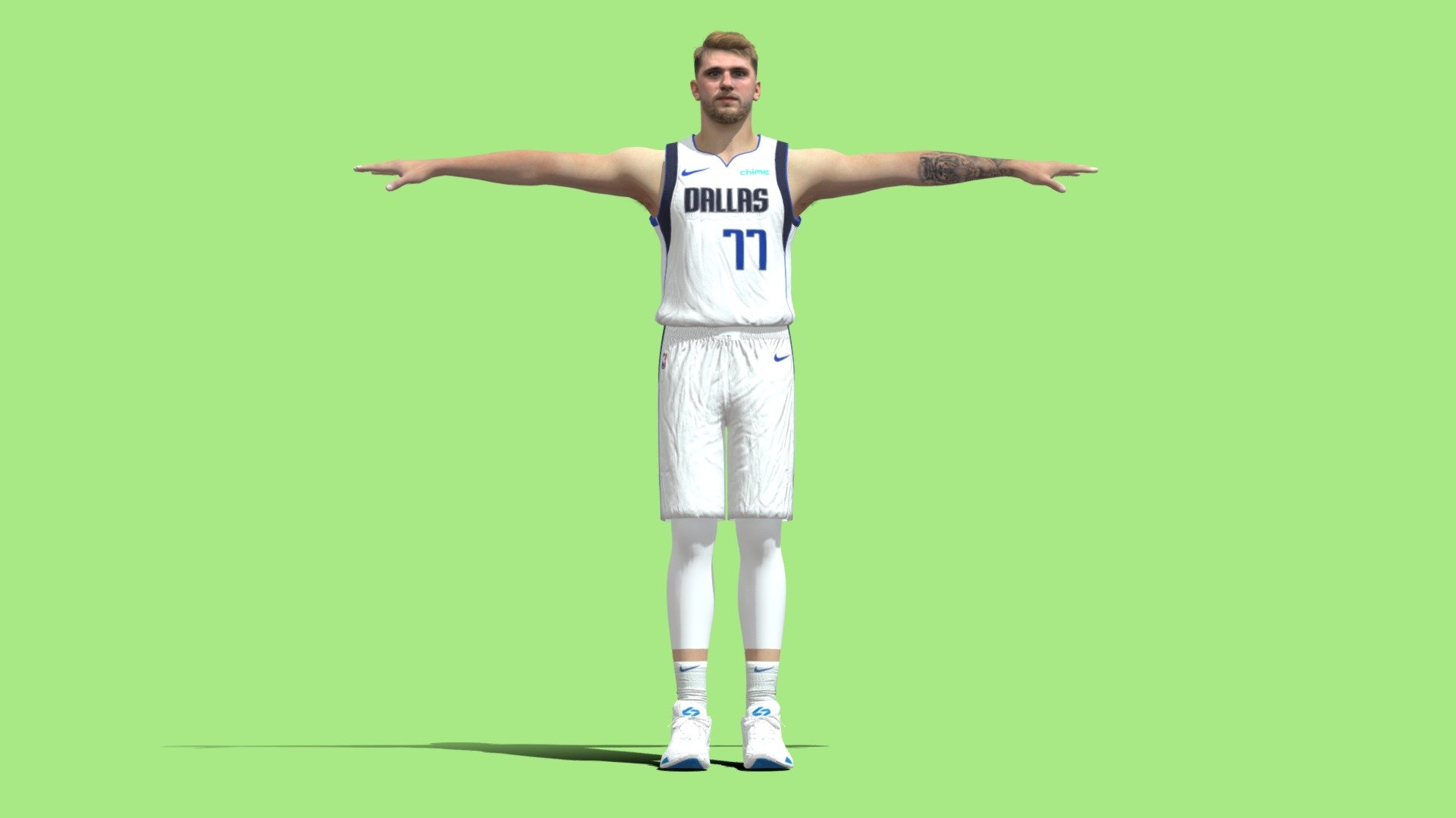 T-Pose rigged Luka Doncic Dallas Mavericks NBA - 3D model by 3dpassion ...