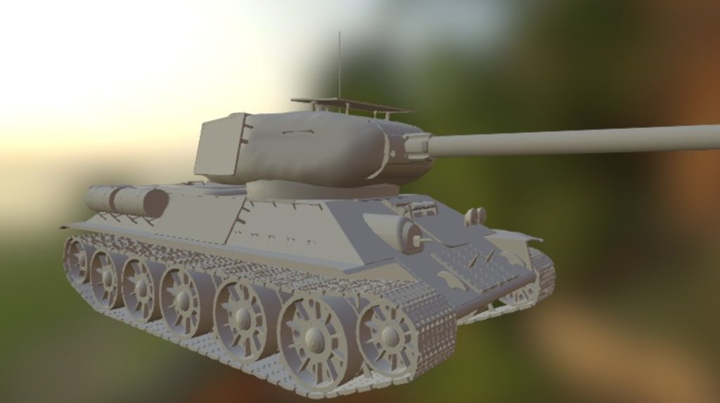 T-34-85 - 3D model by maverickm4a1 [d863f0a] - Sketchfab