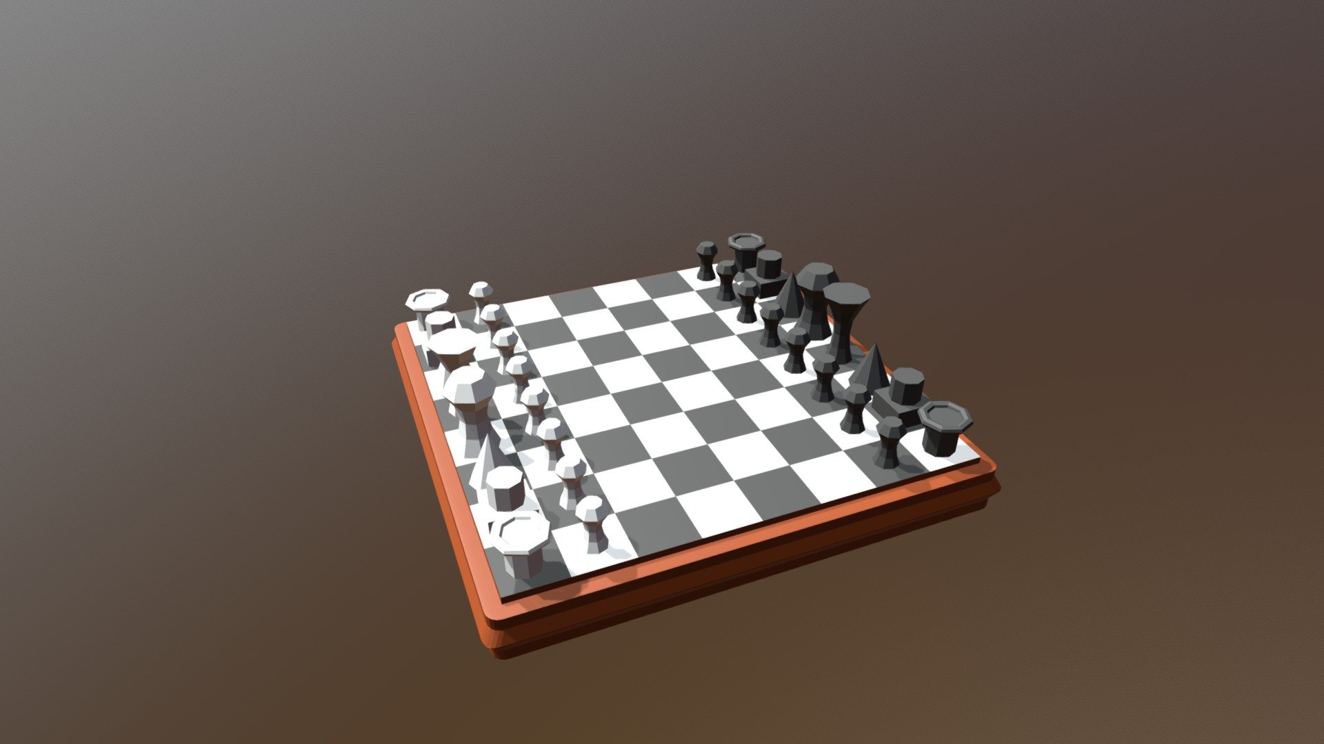 Scacchiera Con Pezzi Lowpoli - Download Free 3D model by miccoro ...