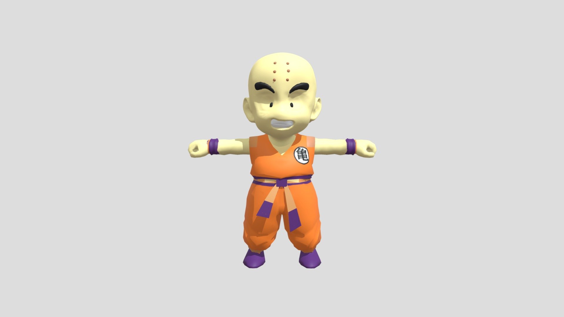 Krillin - Download Free 3D model by Justin Rajan (@justin.rajan.6619 ...
