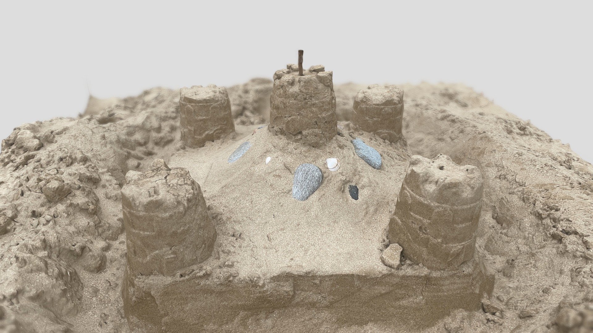 Sand Castle - Download Free 3D model by alban [d86a137] - Sketchfab