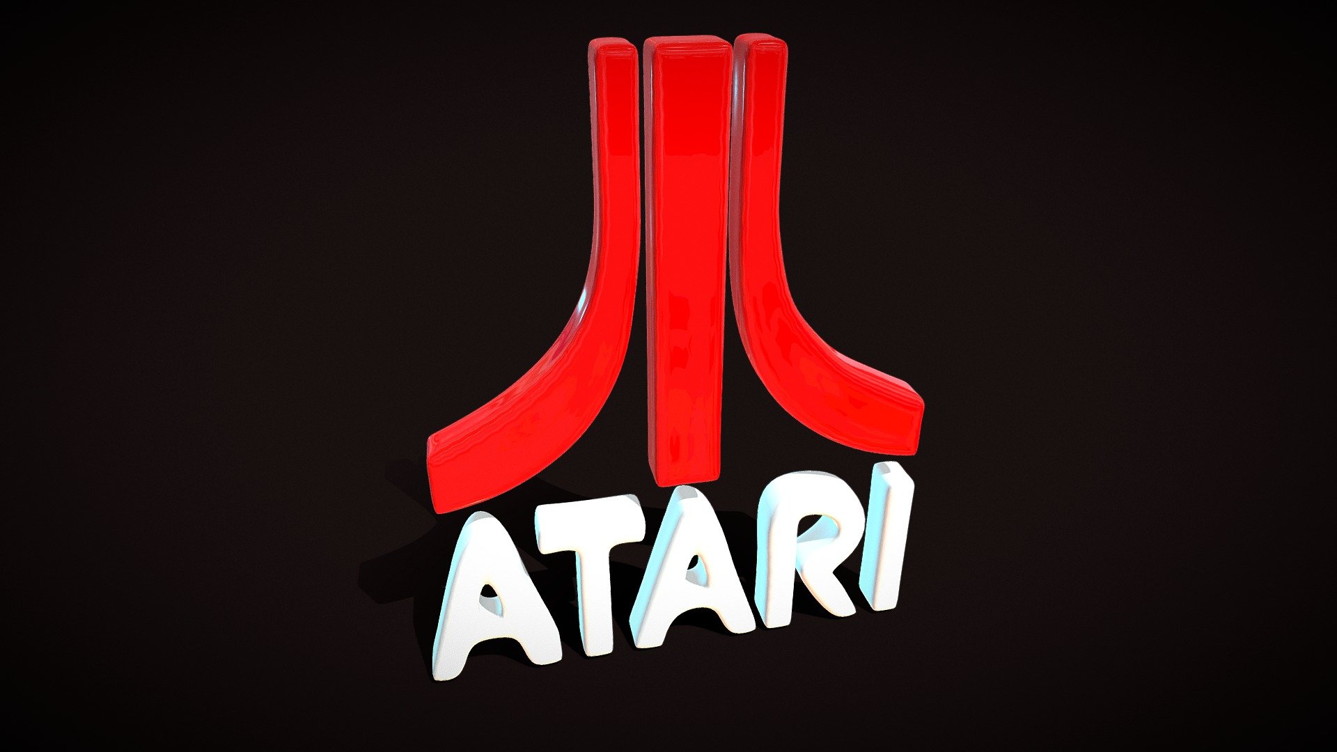 Atari Logo - Buy Royalty Free 3D model by Gabriel Diego (@gabrieldi ...