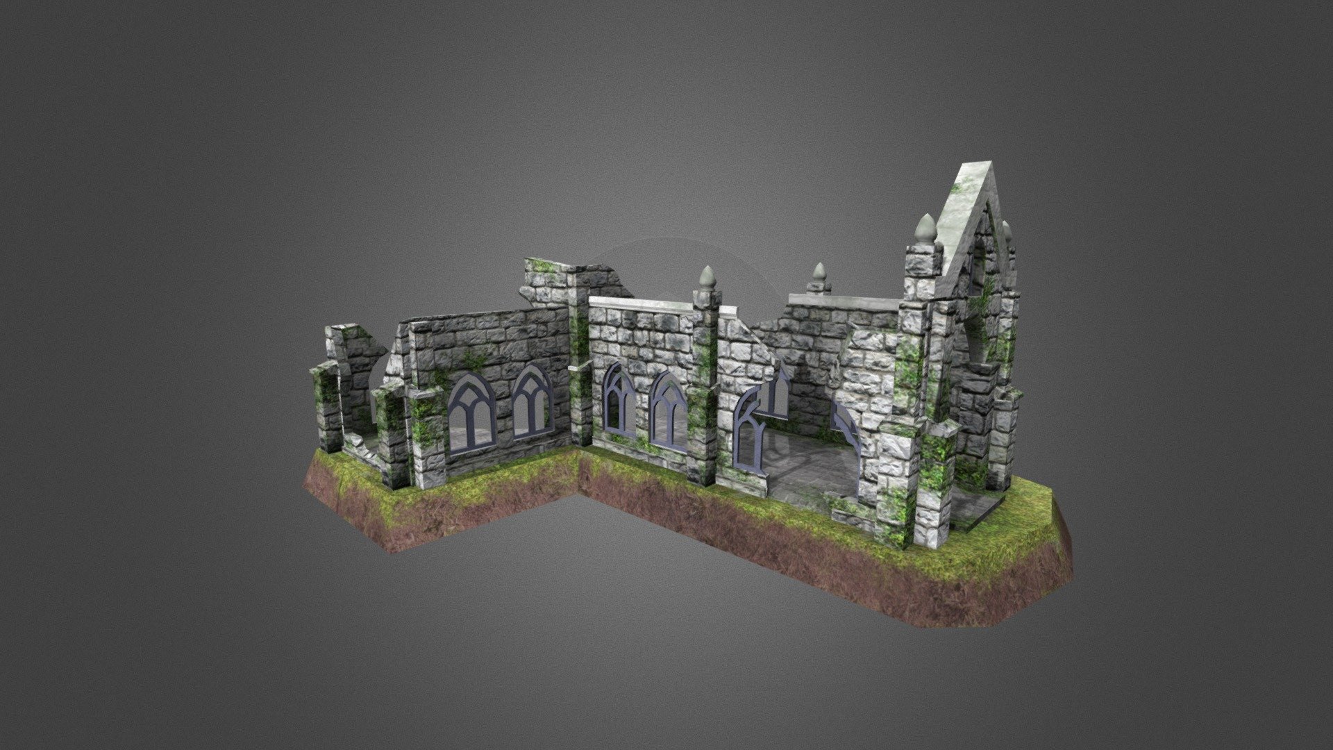 Medieval Cathedral Ruins - 3D model by CG Duck (@cg_duck) [d86c07b ...