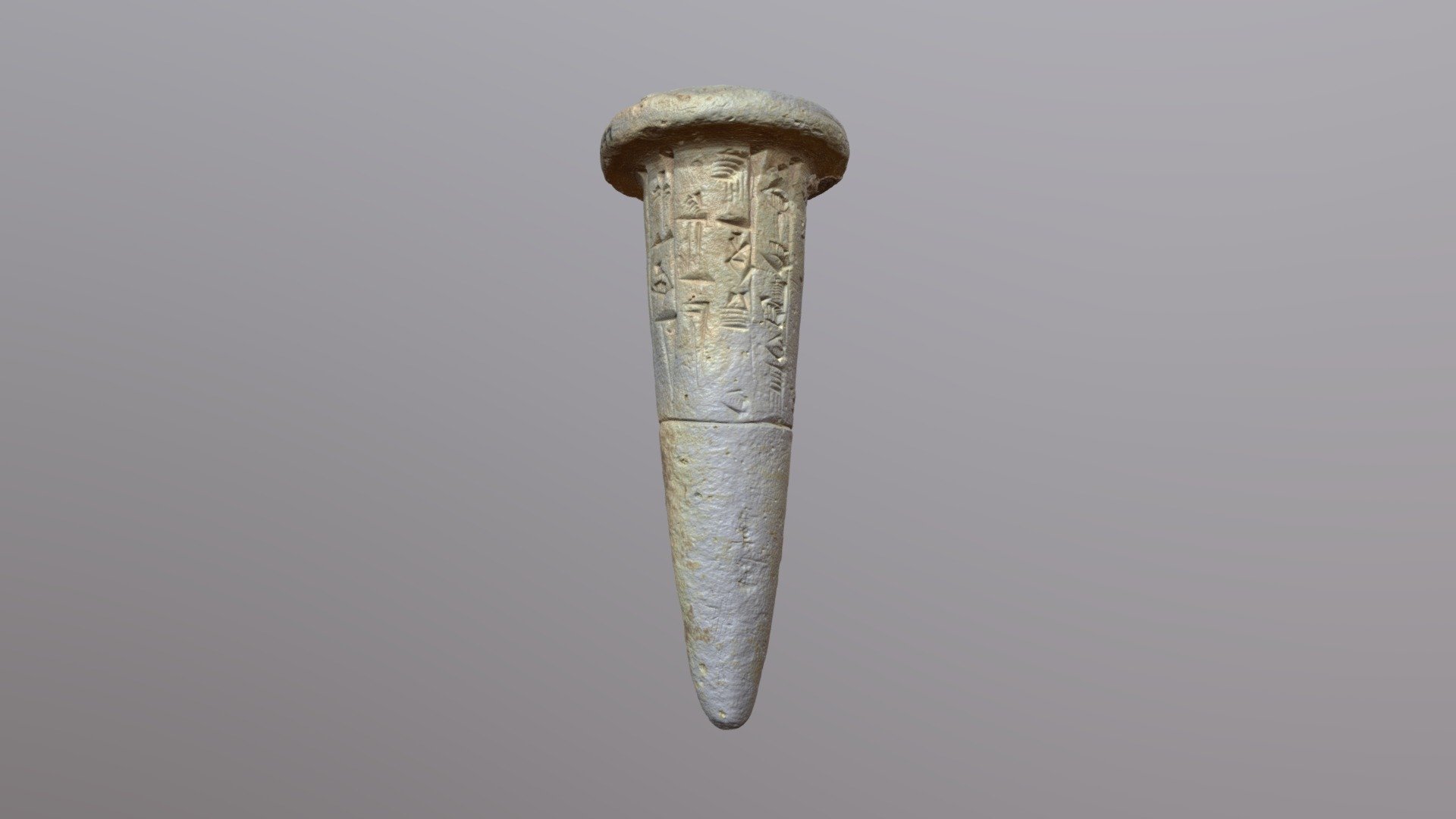 Near East Temple Cone 1 - 3D model by Carrier Library (@jmulibraries ...
