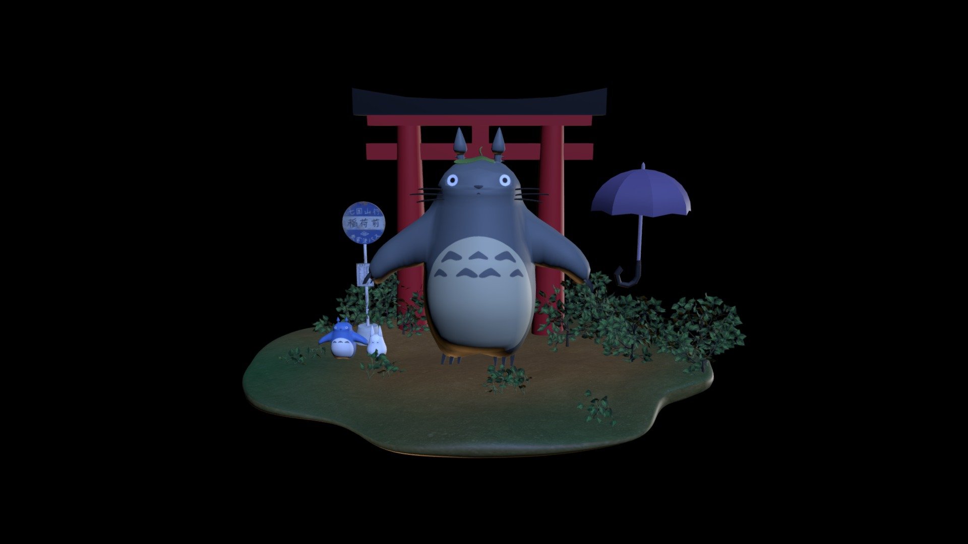 Totoro T-pose - 3D model by minnn (@Jminnn) [d86e50e] - Sketchfab