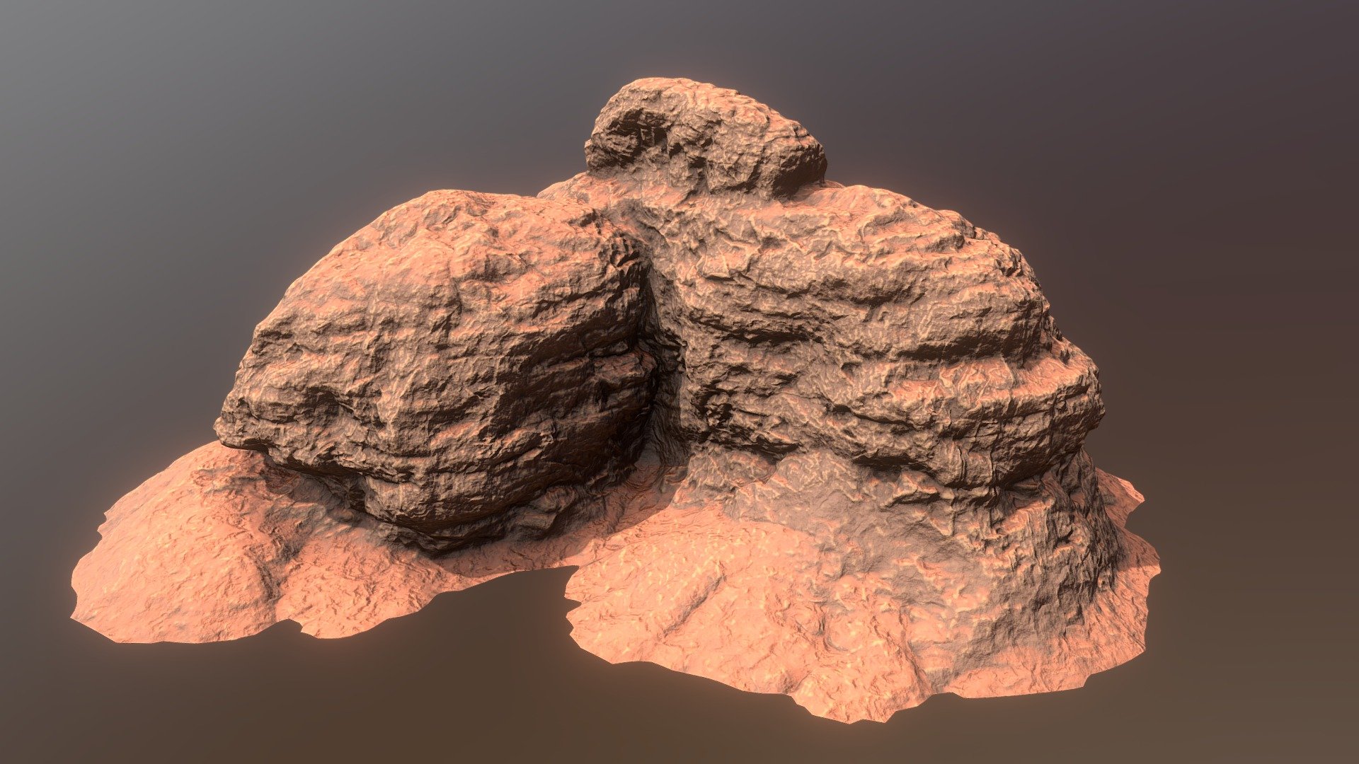 Desert Rock - Buy Royalty Free 3D model by WireframeArt [d86e8ca ...