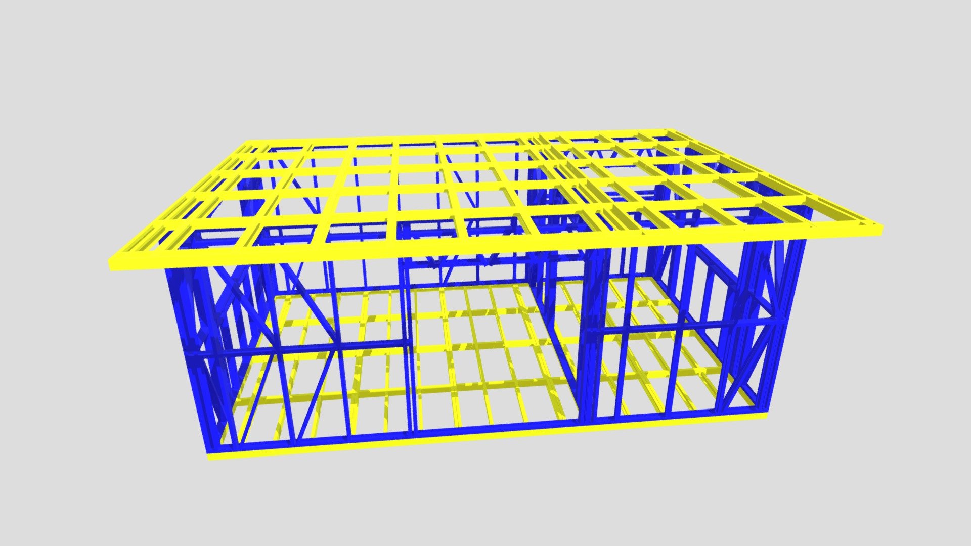 6.3x3.8 unit - 3D model by ArmstrongSteelFraming [d871b28] - Sketchfab