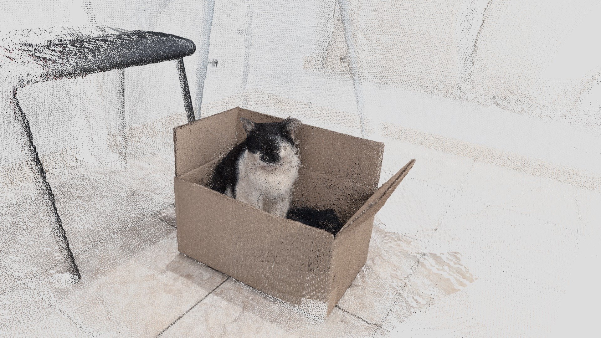 Sleepy_kitty_point_cloud - 3D model by dmk (@.-_) [d871d0c] - Sketchfab