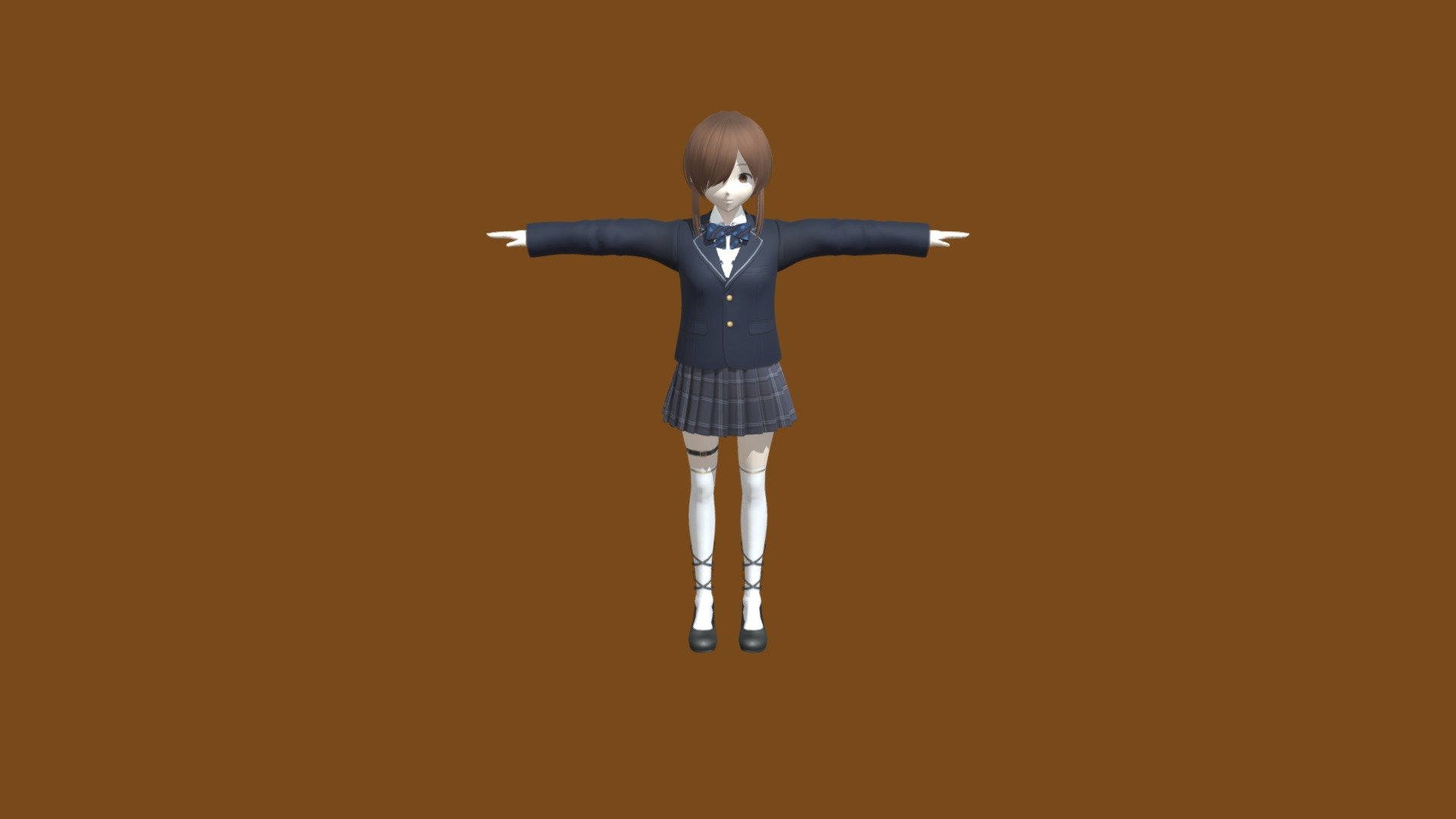 character girl #5 (FBX) - Download Free 3D model by BELAZ (@asset_for ...
