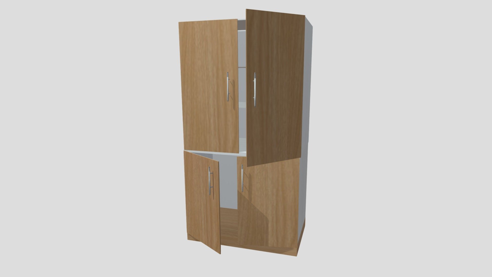 Cupboard Simple Design Interior Home Appliance - Download Free 3D model ...