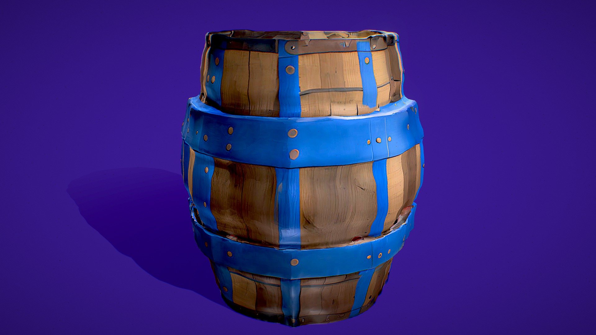 Colorful fantasy barrel - Download Free 3D model by Verticle [d873544 ...