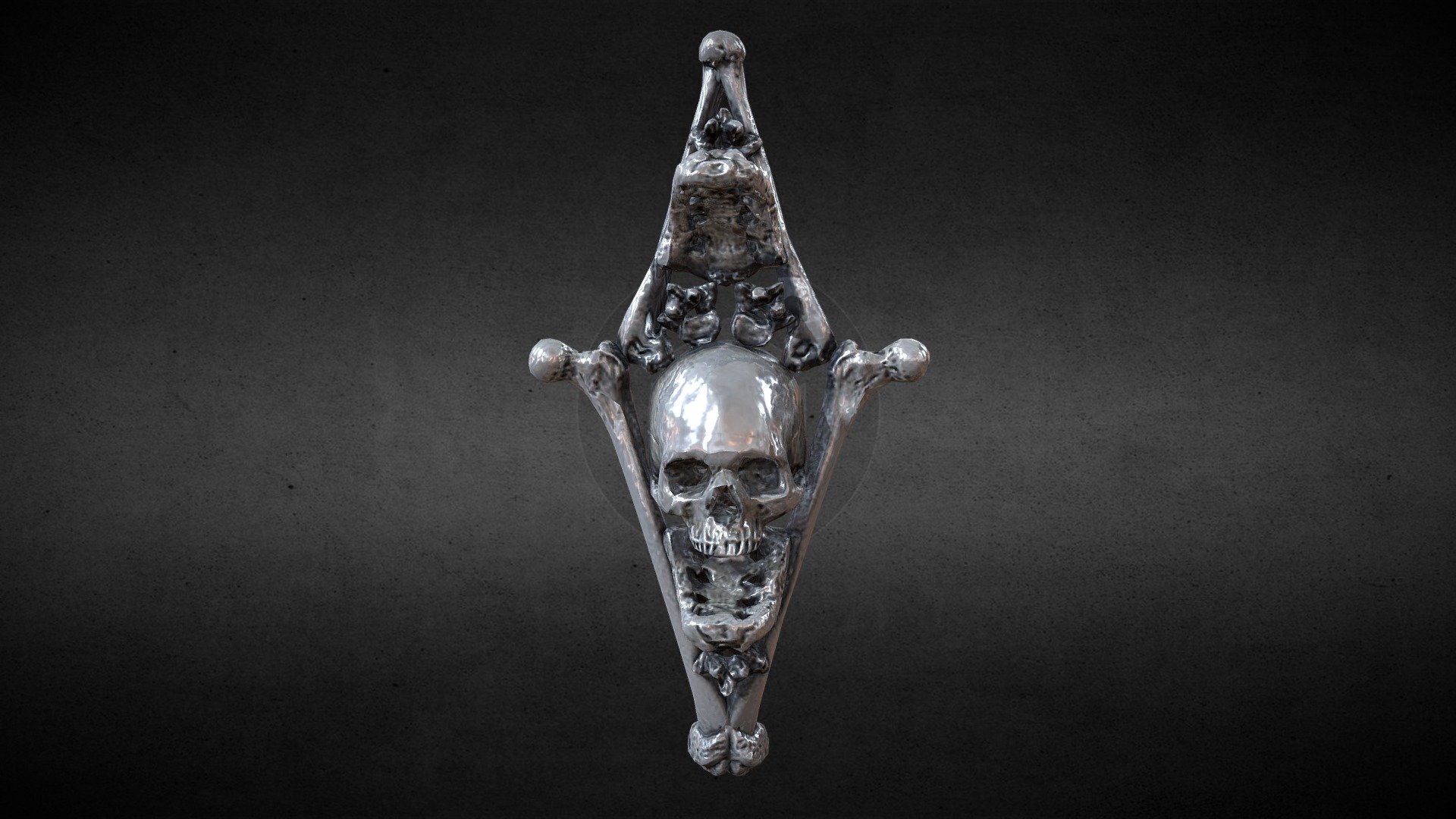 Pendant Jewelry - Skull Diamond - 3D model by MechanicalWhispers ...