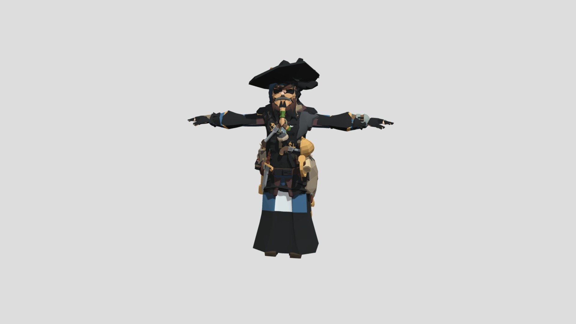 Polygon pirates characters - Download Free 3D model by Builder123YT ...