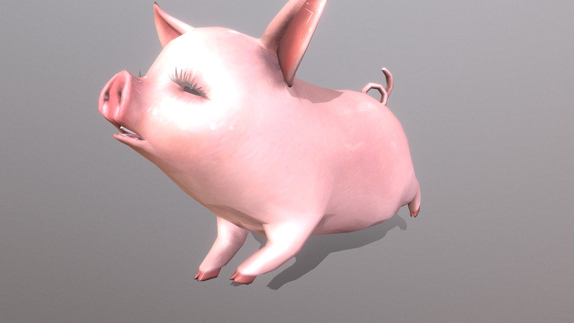 Little PIG RUNNING Pbr Fbx - 3D model by DDOS NMAP SQL injection Gang ...