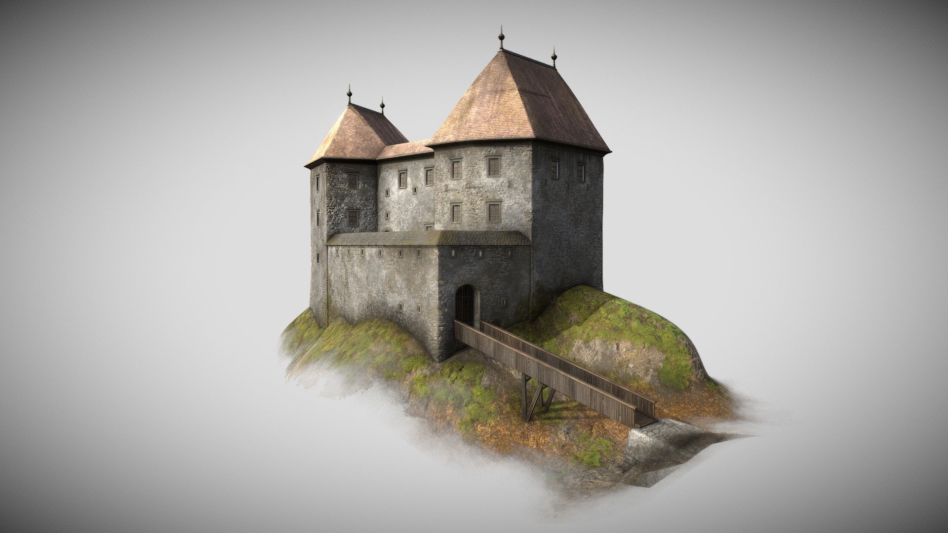 Radlje - grad Mahrenberg (poskus rekonstrukcije) - 3D model by ...