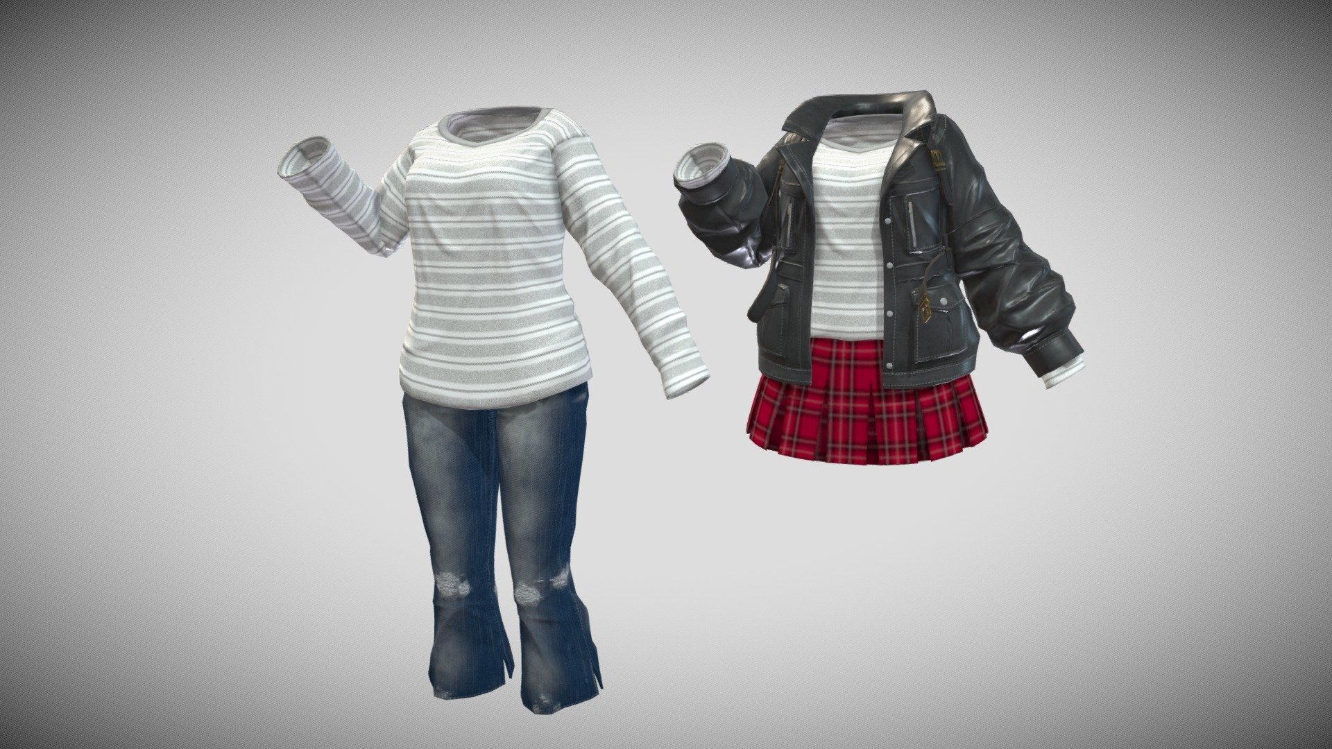 Street Outfit for VRC - 3D model by hiro17 [d87a27f] - Sketchfab