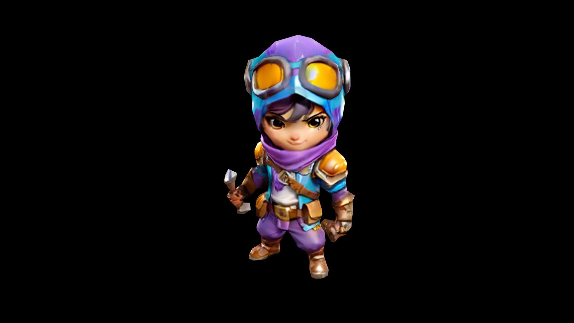 A Cartoon Network character wearing goggles and - Download Free 3D ...