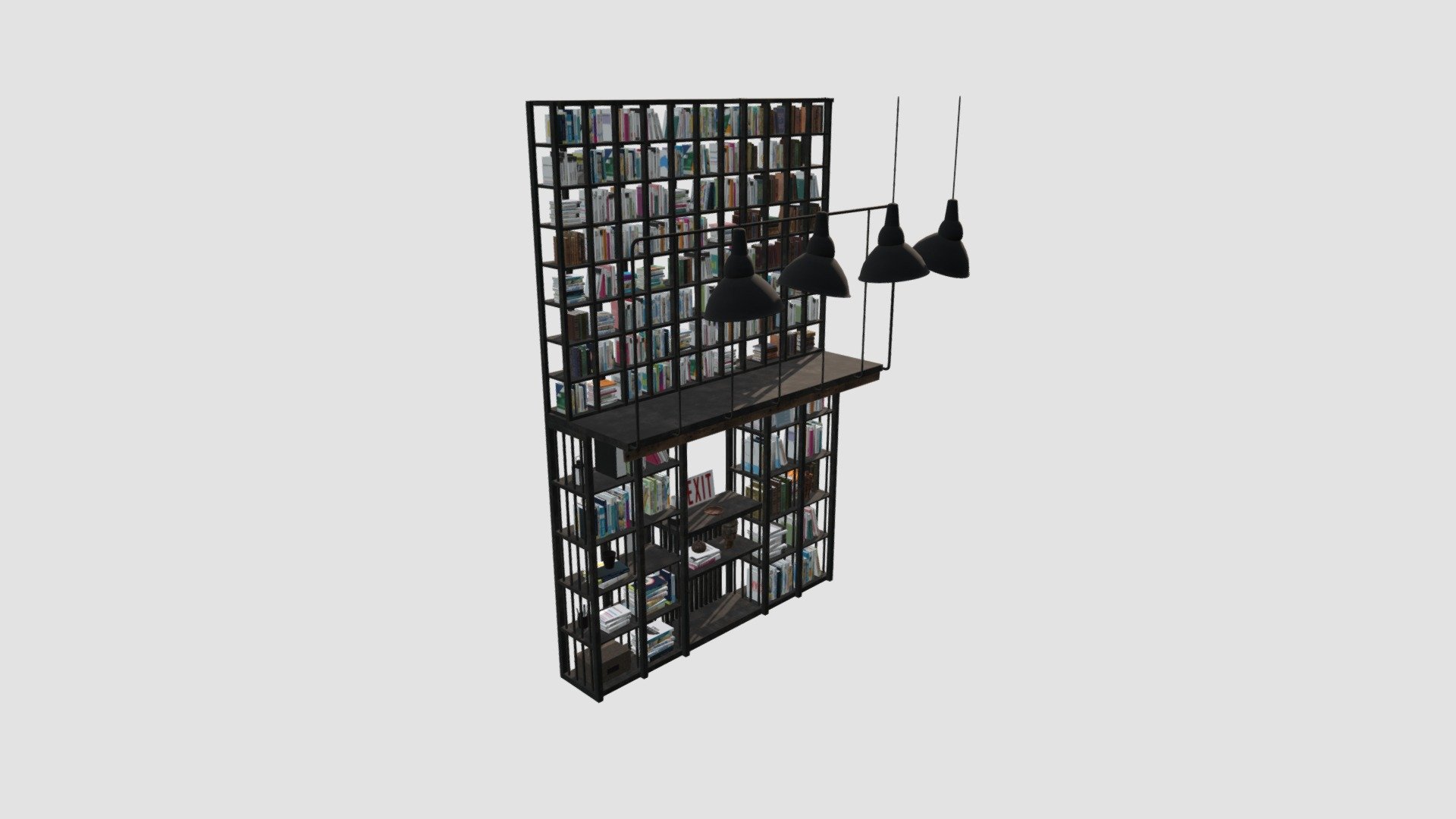 bookshelf - Buy Royalty Free 3D model by Evermotion [d87ad34] - Sketchfab Store