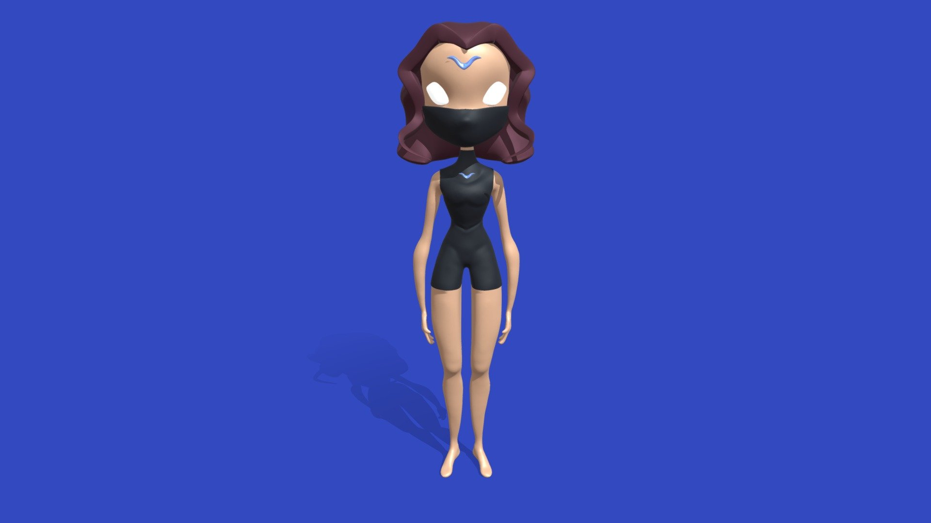 Masked Girl - 3D model by Laura Leonhardt (@LeonhardtLais) [d87bada ...