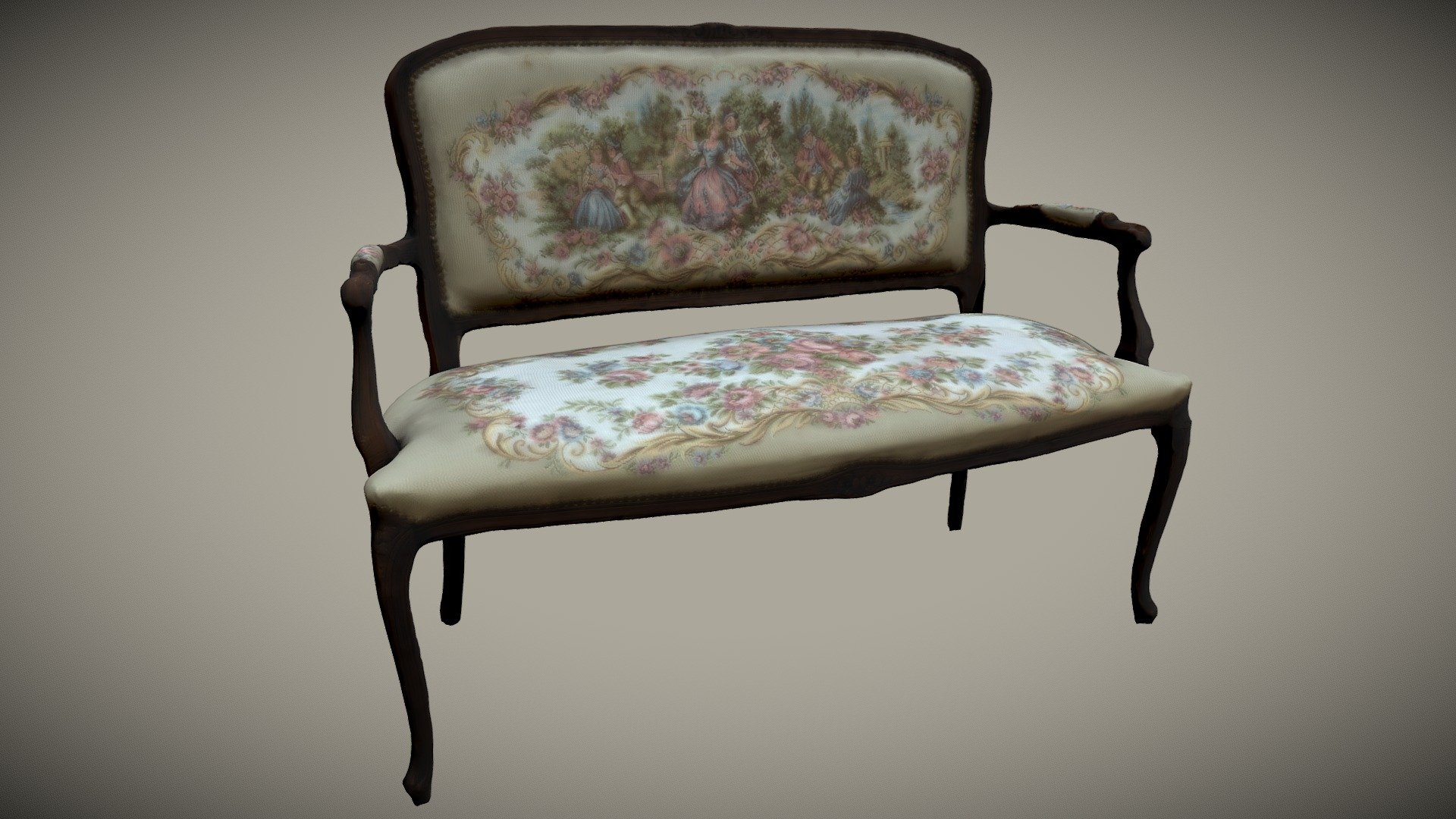 Antique bench - 3D model by Koto3D Stephane Vogley (@sayavog) [d87bb5f ...