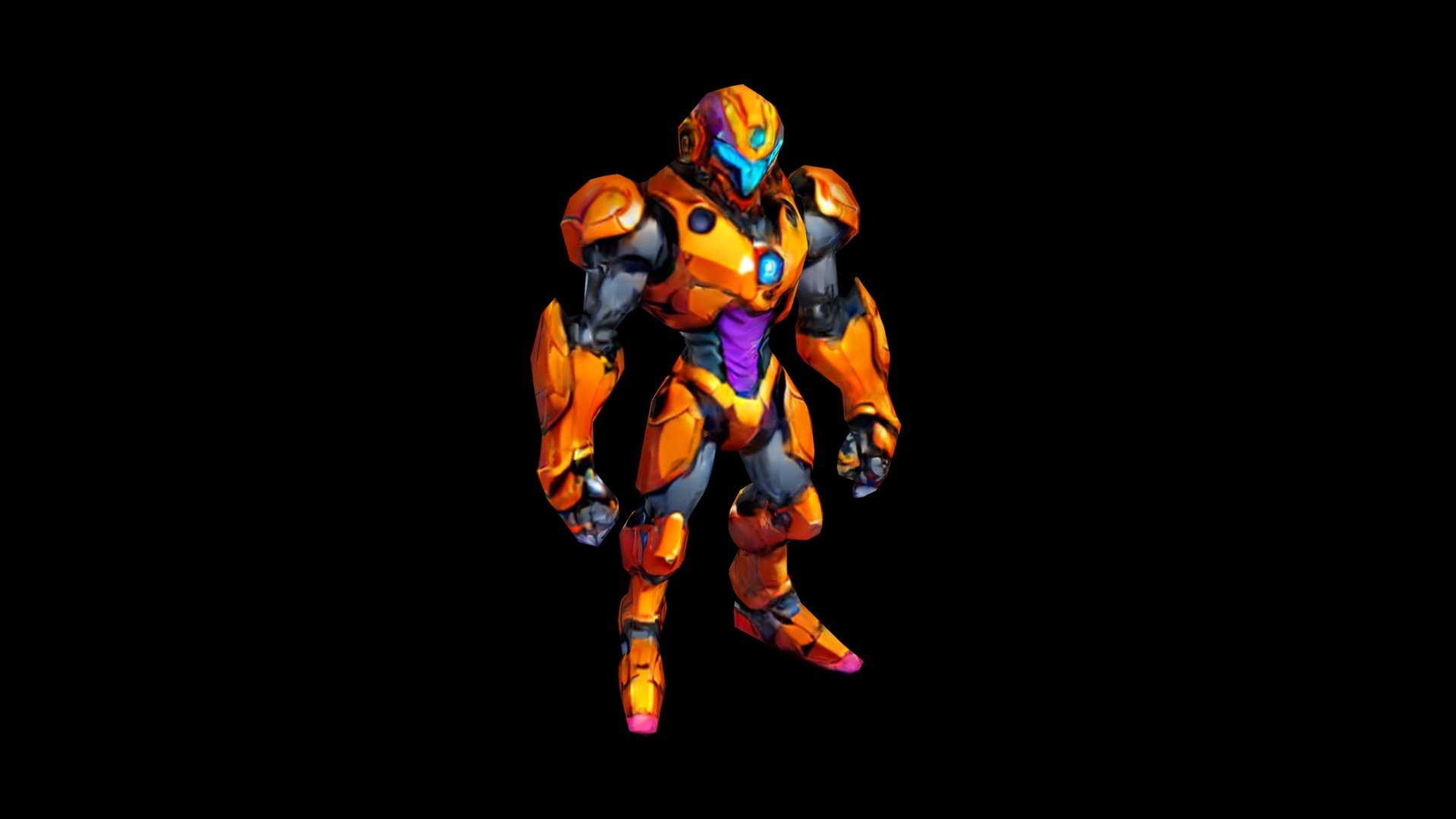 Orange Exo-Suit - Download Free 3D model by klrxyz [d87c951] - Sketchfab