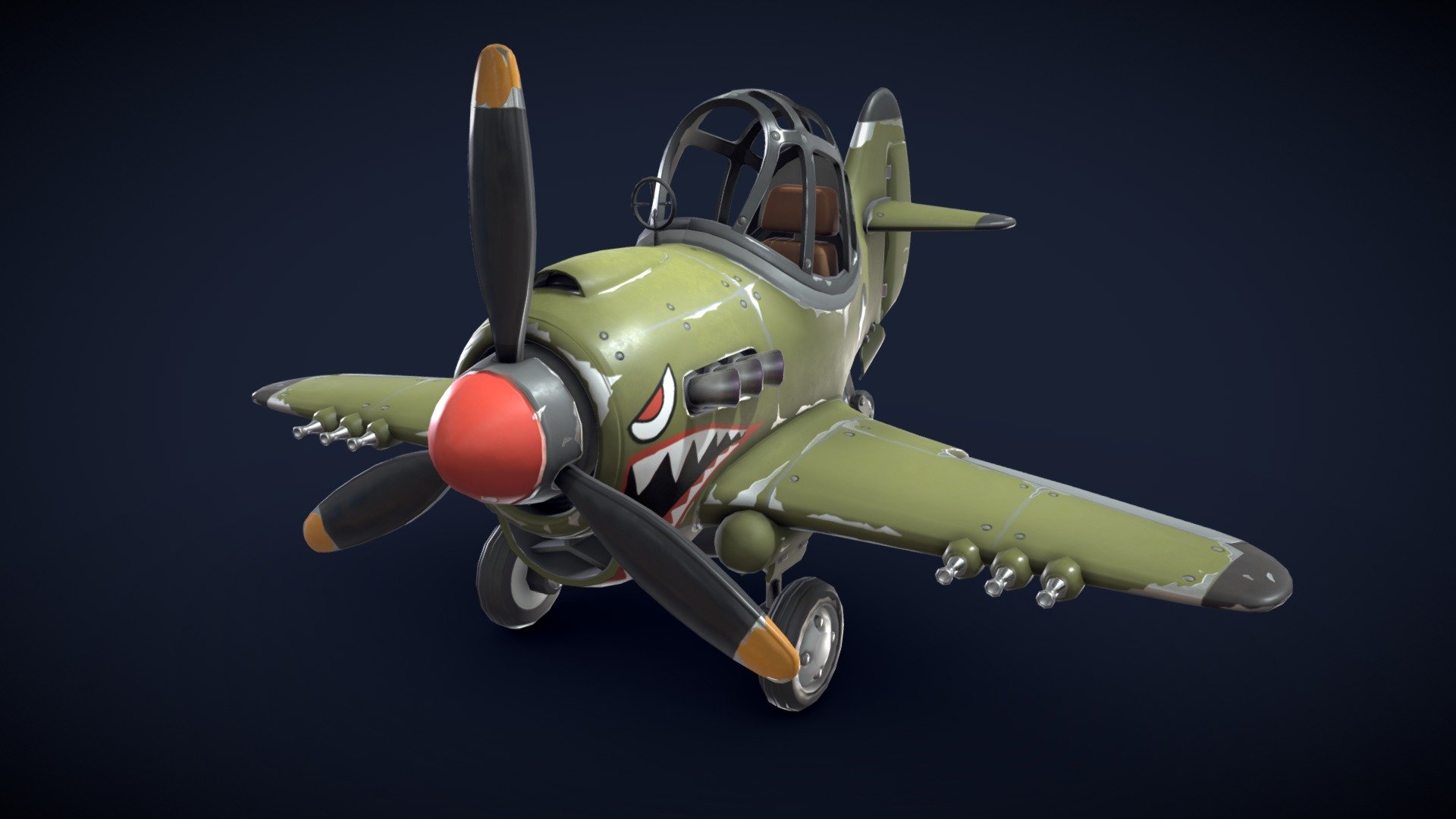 Air Plane Fighter - Buy Royalty Free 3D model by 3DMesher [d87d167 ...