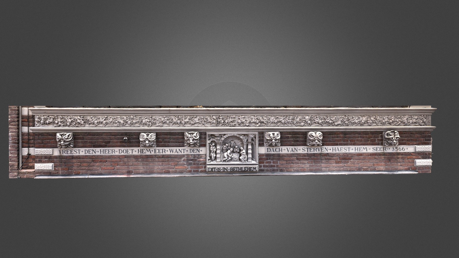 Fries, detail gevel - 3D model by Erfgoed 's-Hertogenbosch ...
