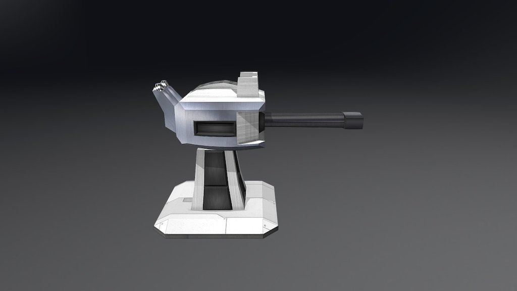 Turret Finished First Texturing - 3D model by illuminates [d87fd79 ...