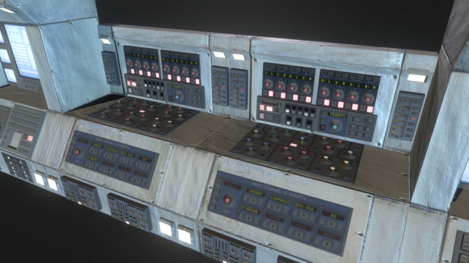 Computer Retro Super Machine PBR Sci Fi Prop - 3D model by ...