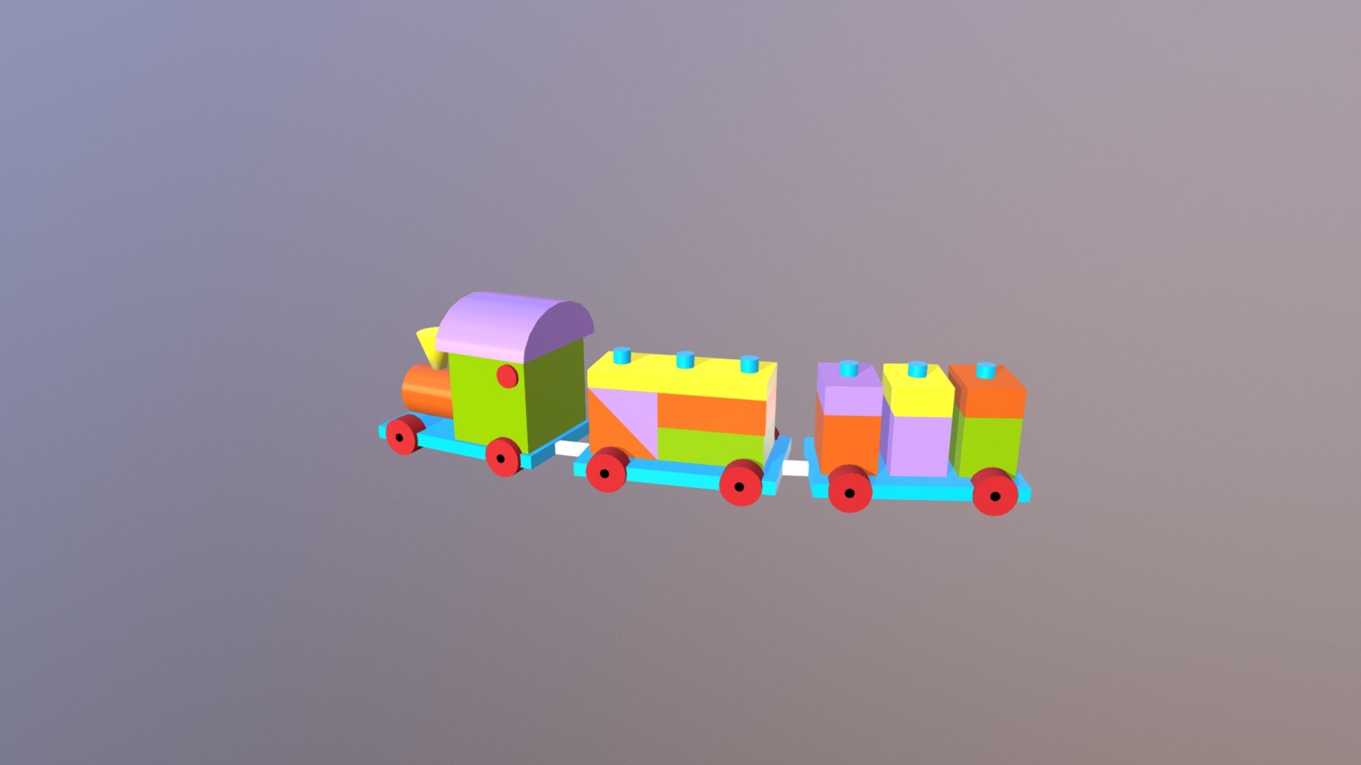 Toy Train - 3D model by Josh Luque (@joshluque) [d8813ab] - Sketchfab