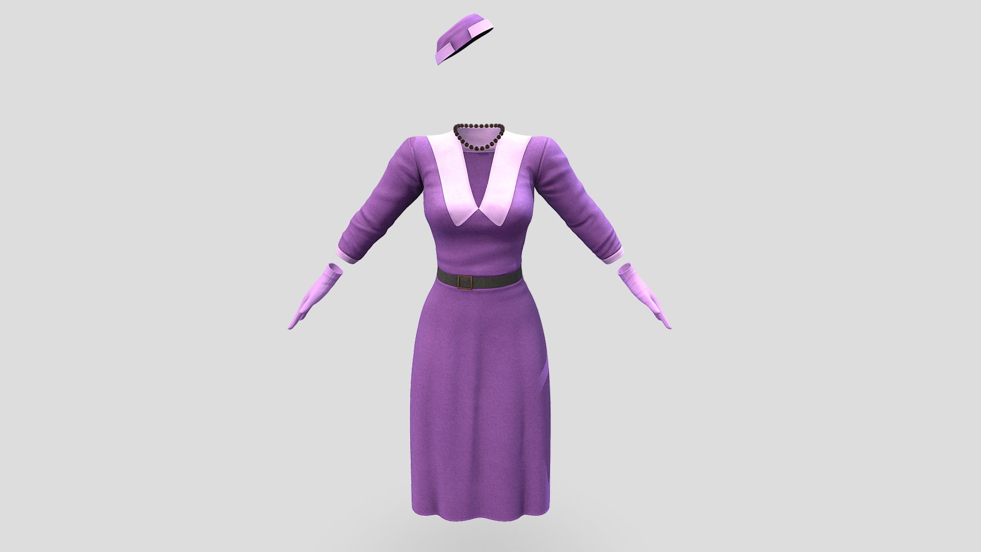 Female 1920s 1930s Vintage Flapper Dress Outfit - Buy Royalty Free 3D ...