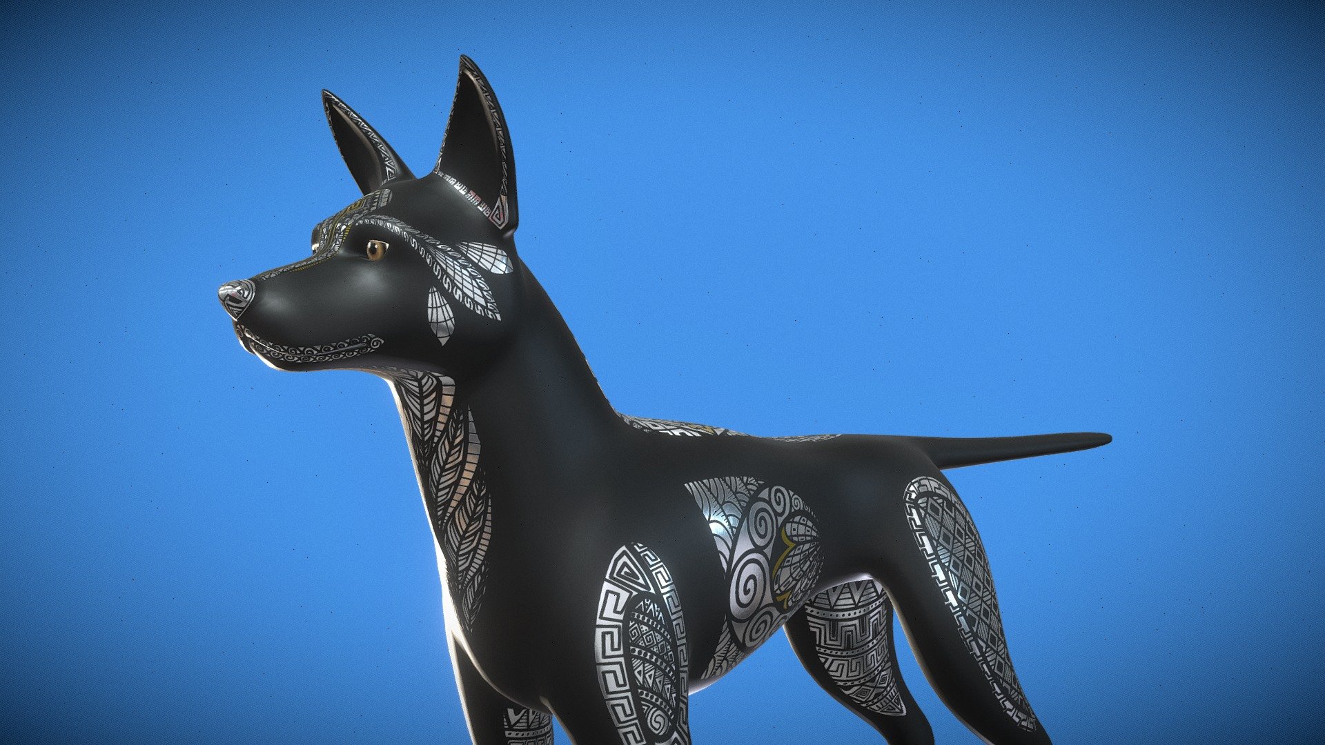 Alebrije Xoloitzcuintle - 3D model by Arebant [d882dfd] - Sketchfab