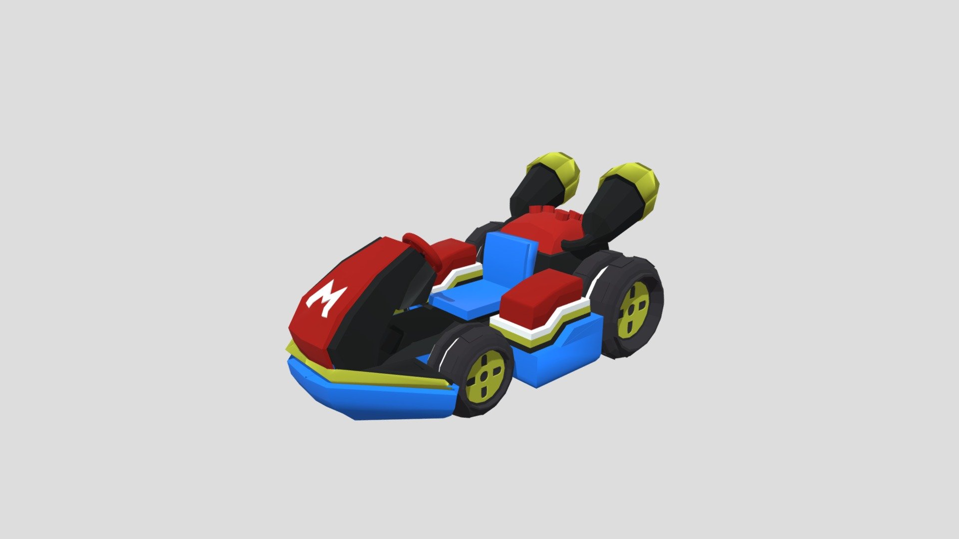 Mario's kart - 3D model by debra.og2 [d8830b8] - Sketchfab