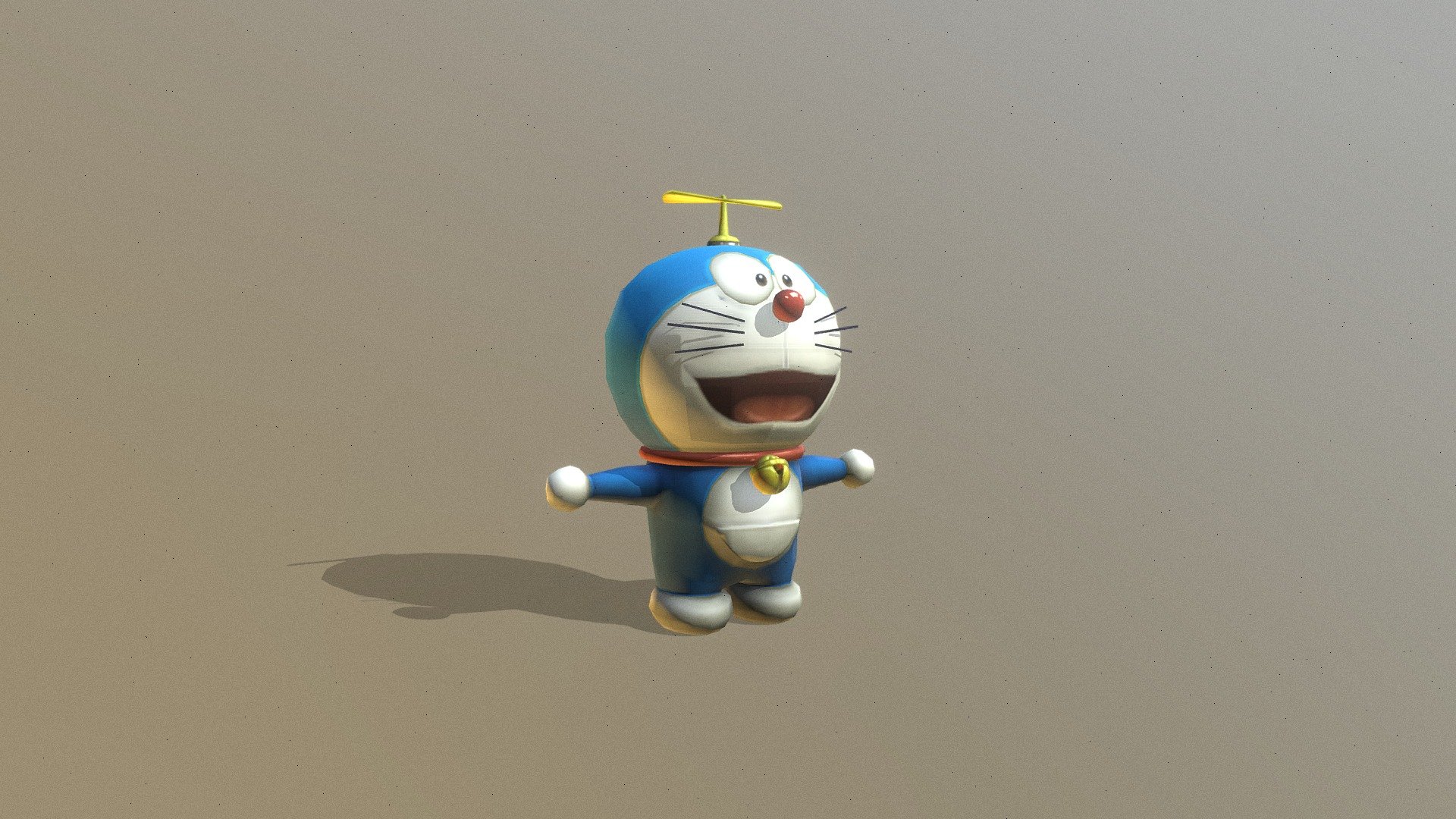 Doremon 3d model LowPoly | ドラえもん3DモデルLowPoly - Buy Royalty Free 3D ...
