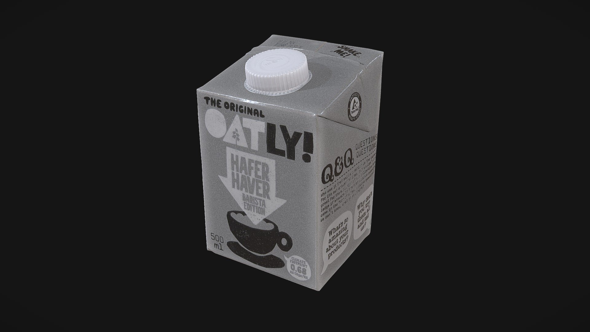 Oat drink box - 3D model by AMajesticSeaFlapFlap [d883ef0] - Sketchfab