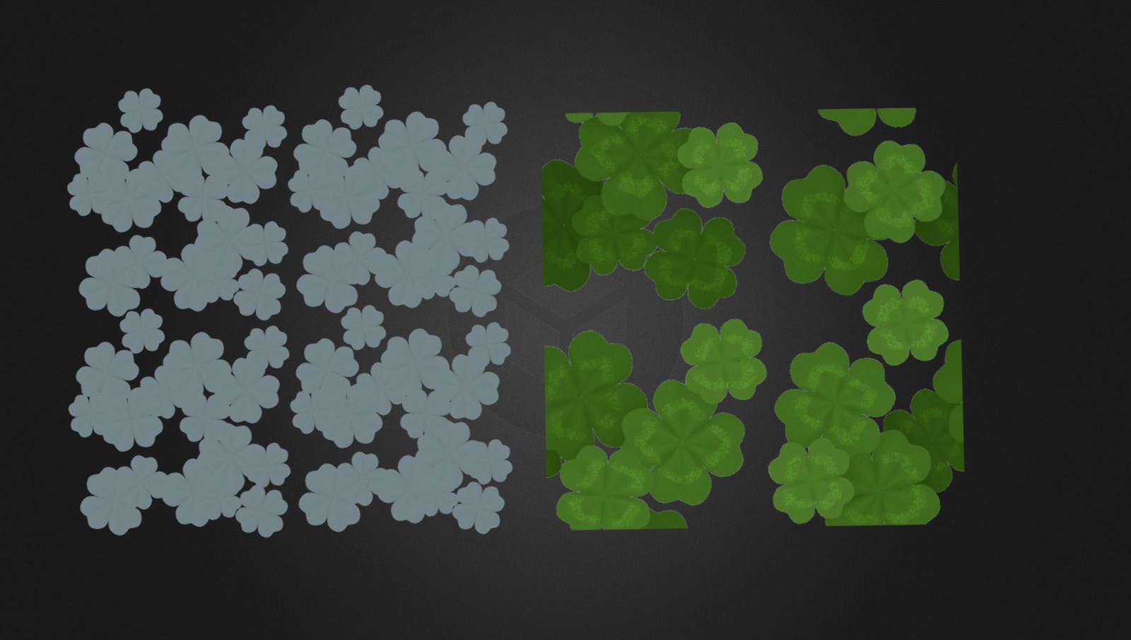 Clovers - from high-poly to texture - 3D model by keawstudio [d8877b2 ...