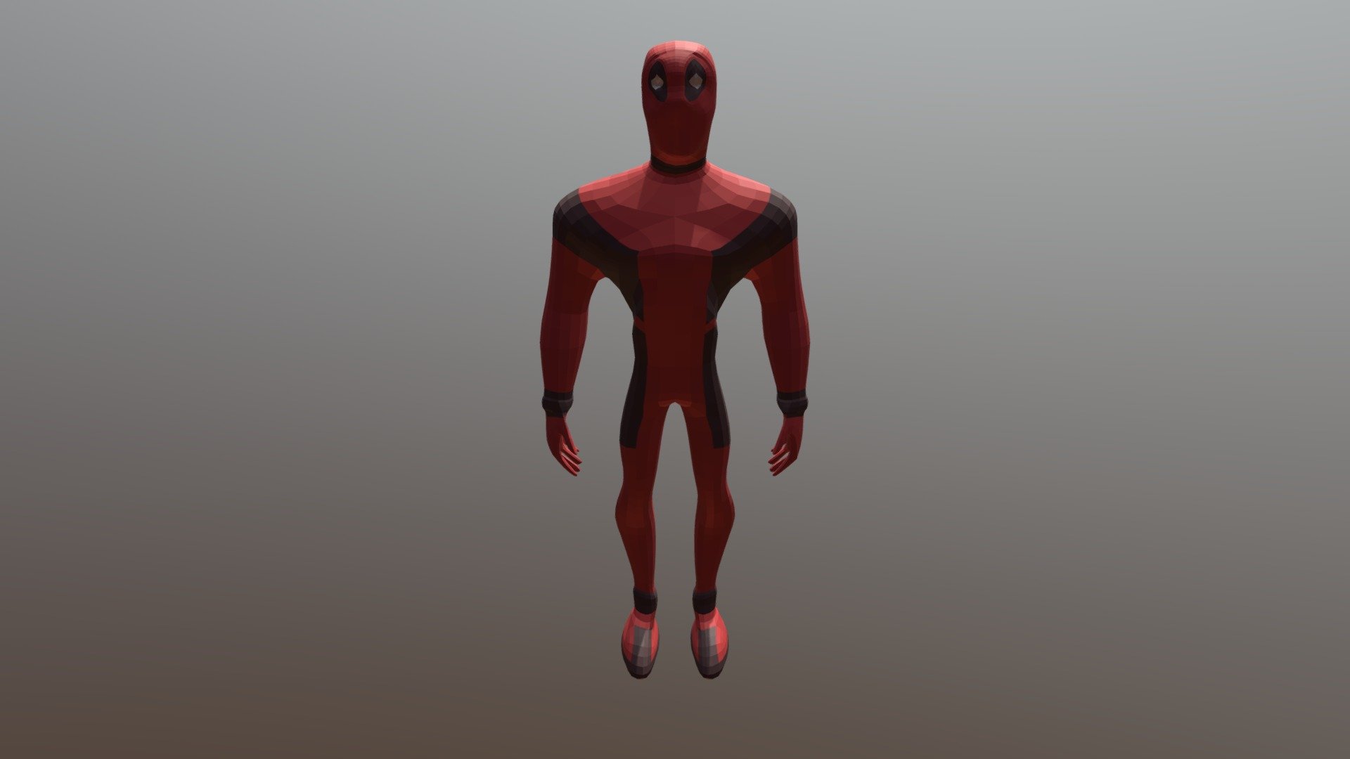 Deadpool Lowpoly - 3D model by marcoxavier [d88817f] - Sketchfab