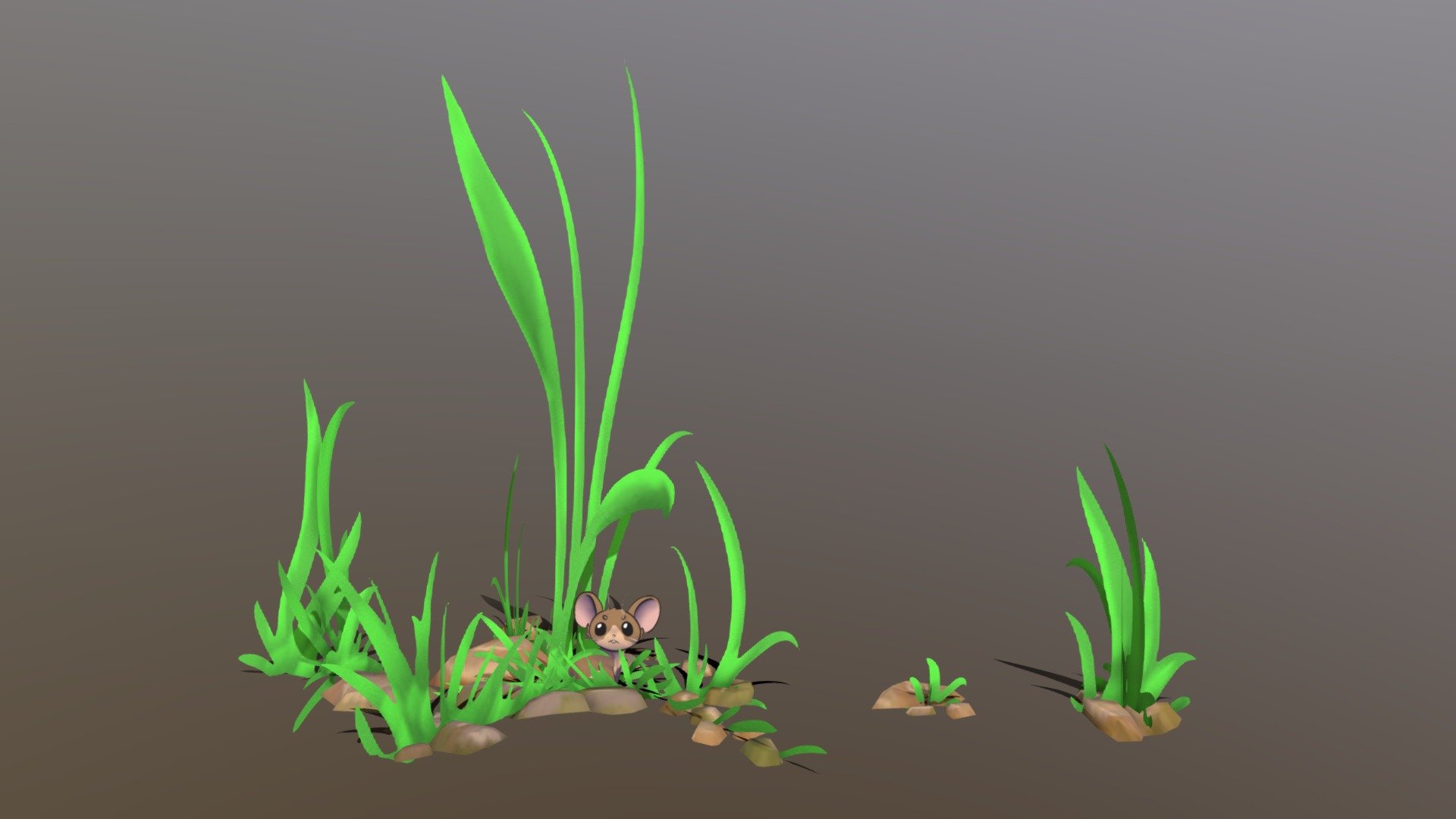 Painted Grass - 3D model by OfficialBytes [d88ba15] - Sketchfab